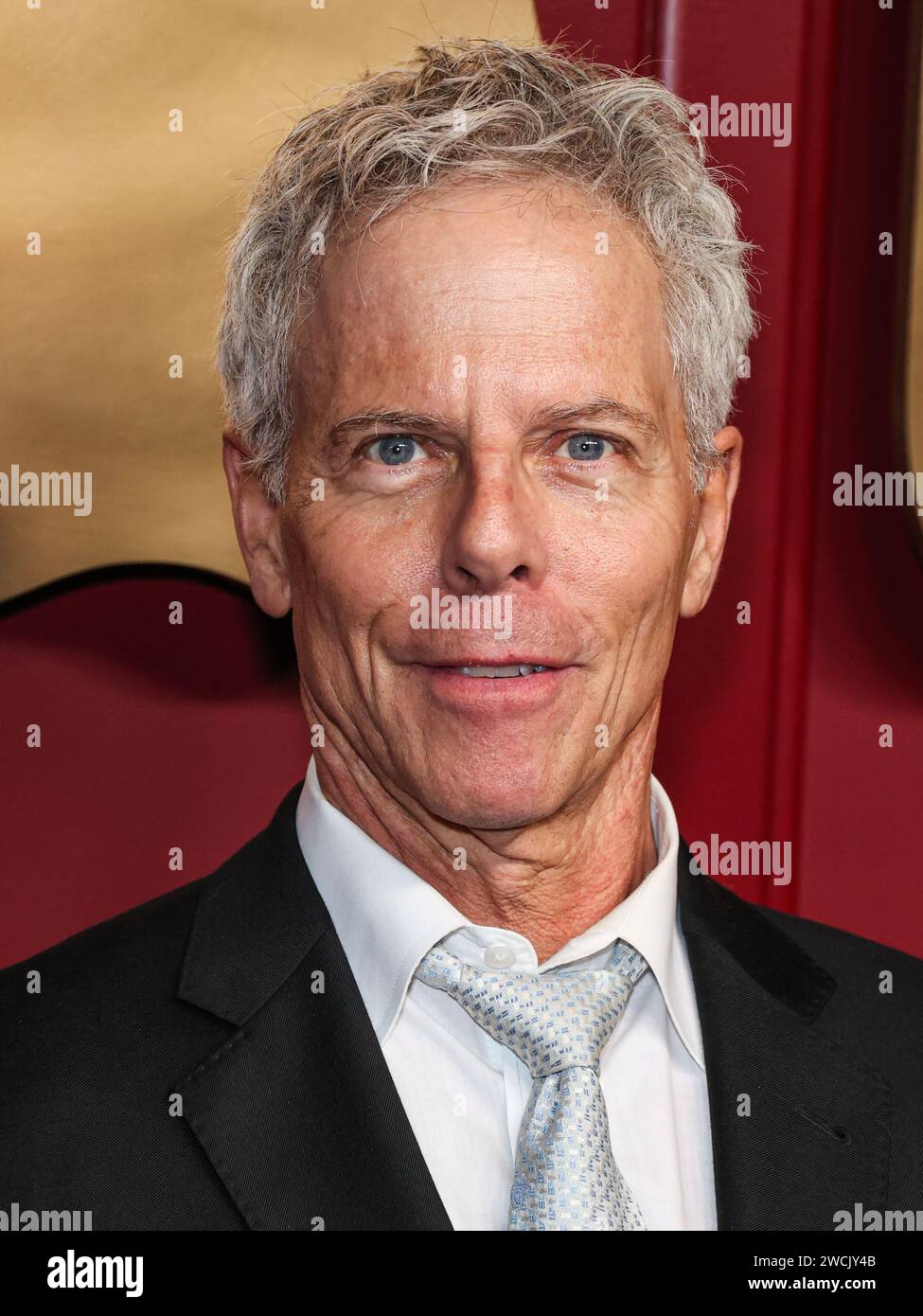 HOLLYWOOD, LOS ANGELES, CALIFORNIA, USA - JANUARY 15: Greg Germann arrives at Apple TV+'s 75th ...