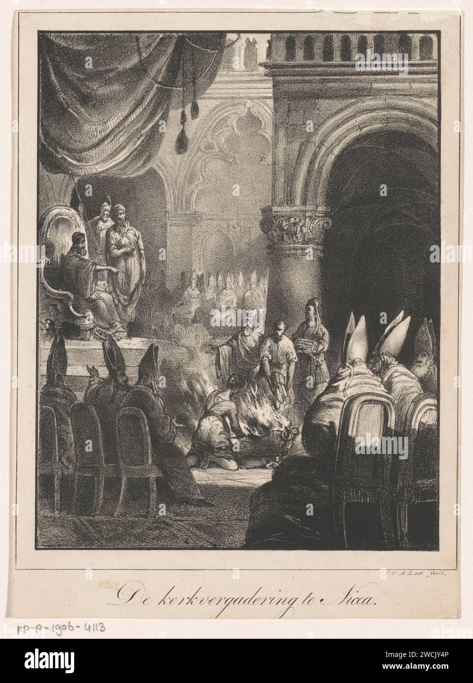 Book incineration during the Council of Nicea, Carel Christiaan Antony ...