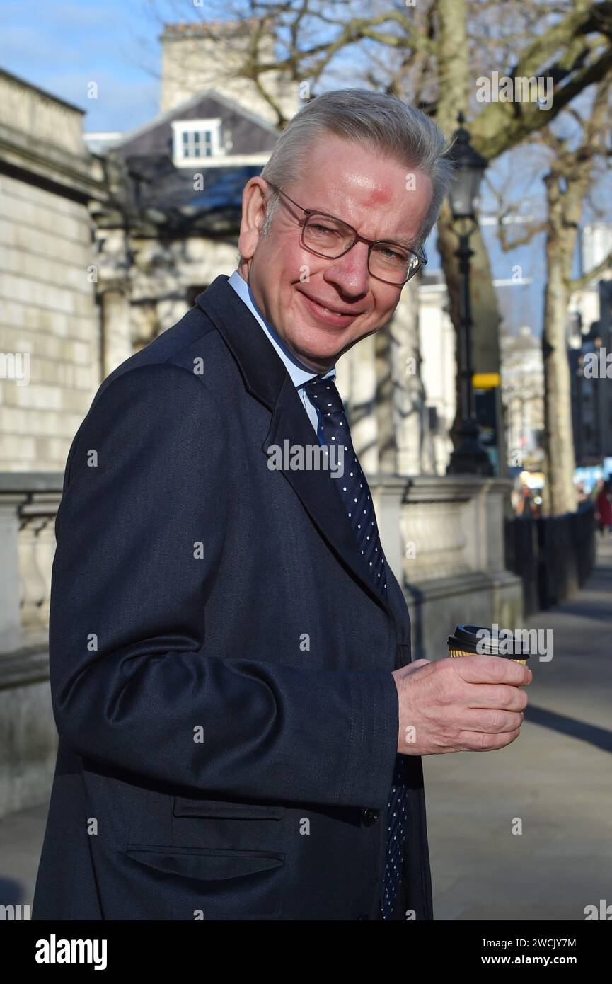 London, England, UK. 16th Jan, 2024. MICHAEL GOVE, Secretary of State ...