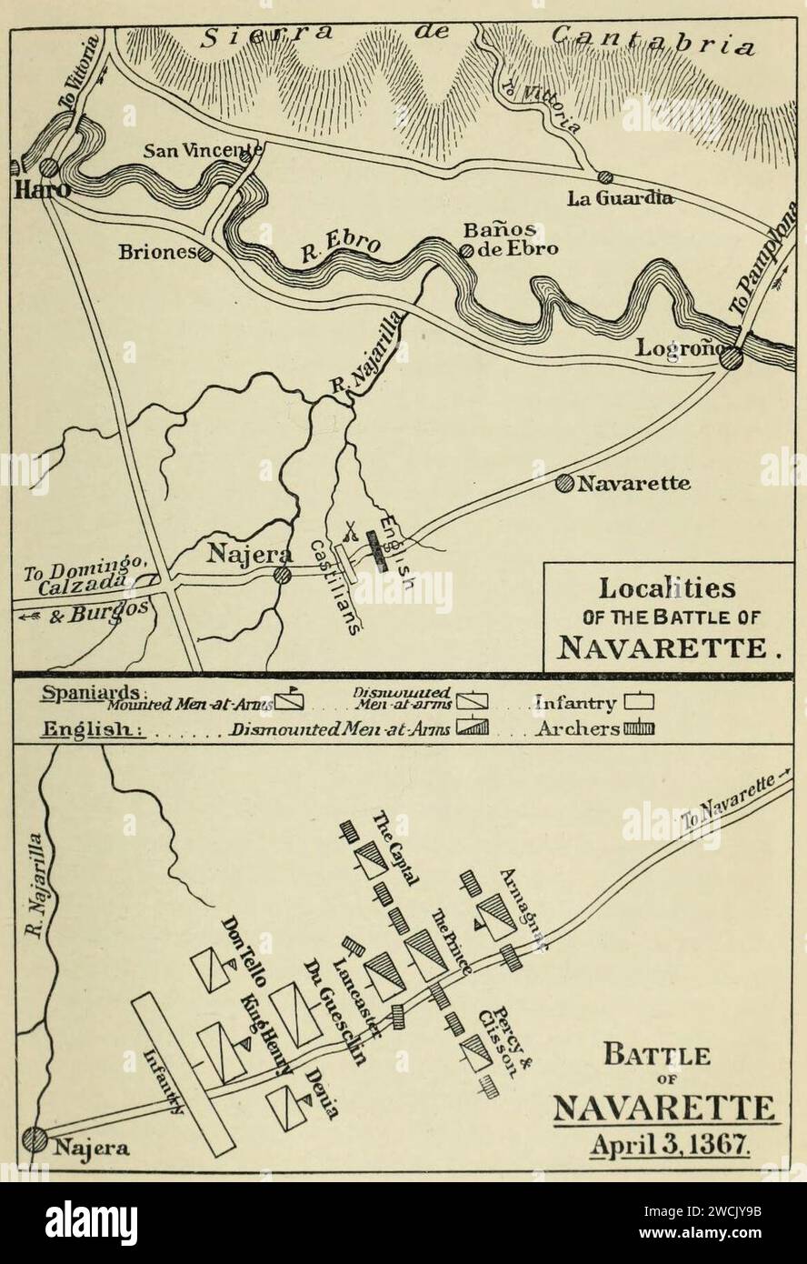 Battle of najera map hi-res stock photography and images - Alamy