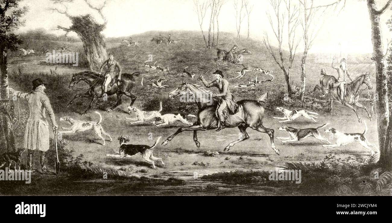 A history of the York and Ainsty hunt Stock Photo - Alamy