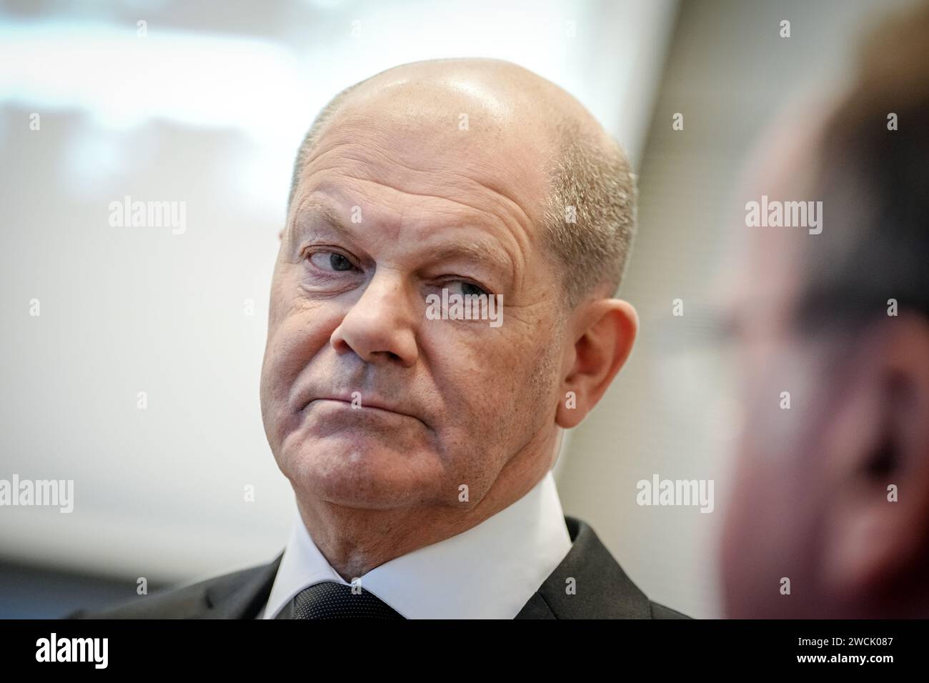 Berlin, Germany. 16th Jan, 2024. Federal Chancellor Olaf Scholz (SPD ...