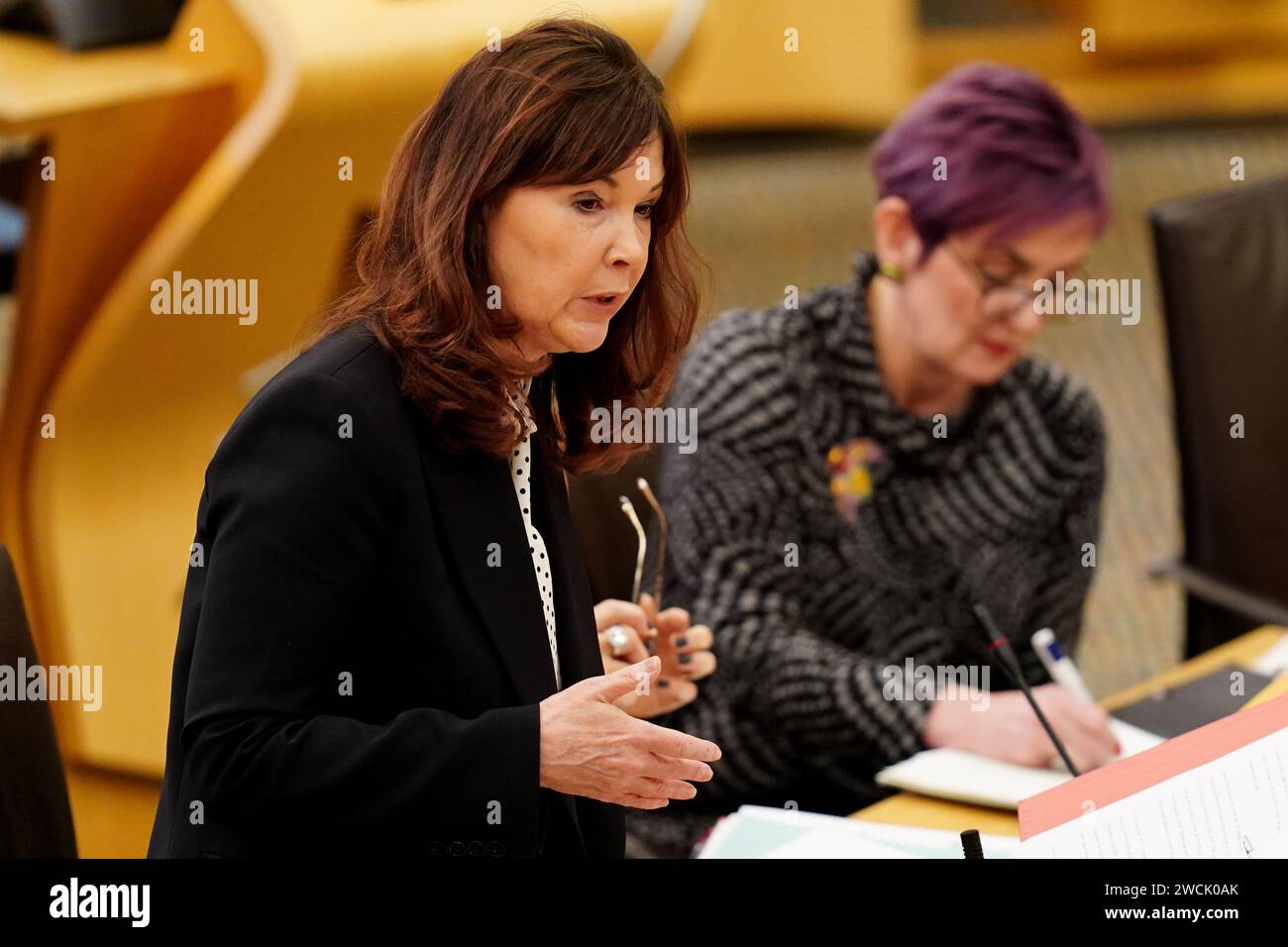 The Lord Advocate Dorothy Bain KC delivers a statement on the Post ...
