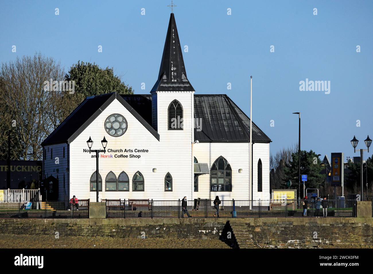 Norwegian Church, Cardiff Bay, South Wales Stock Photo - Alamy