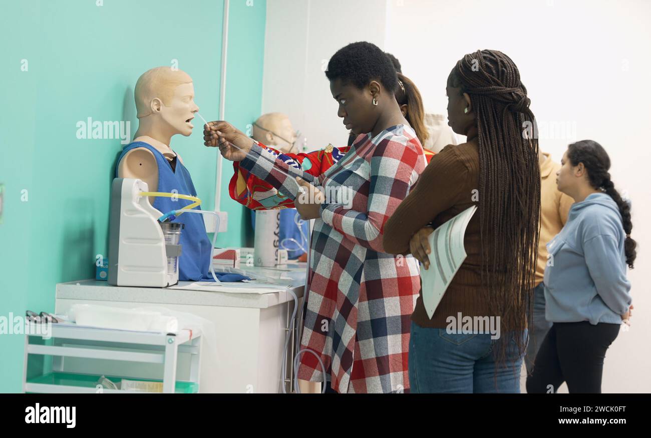 Training of overseas nurses for the NHS Stock Photo - Alamy