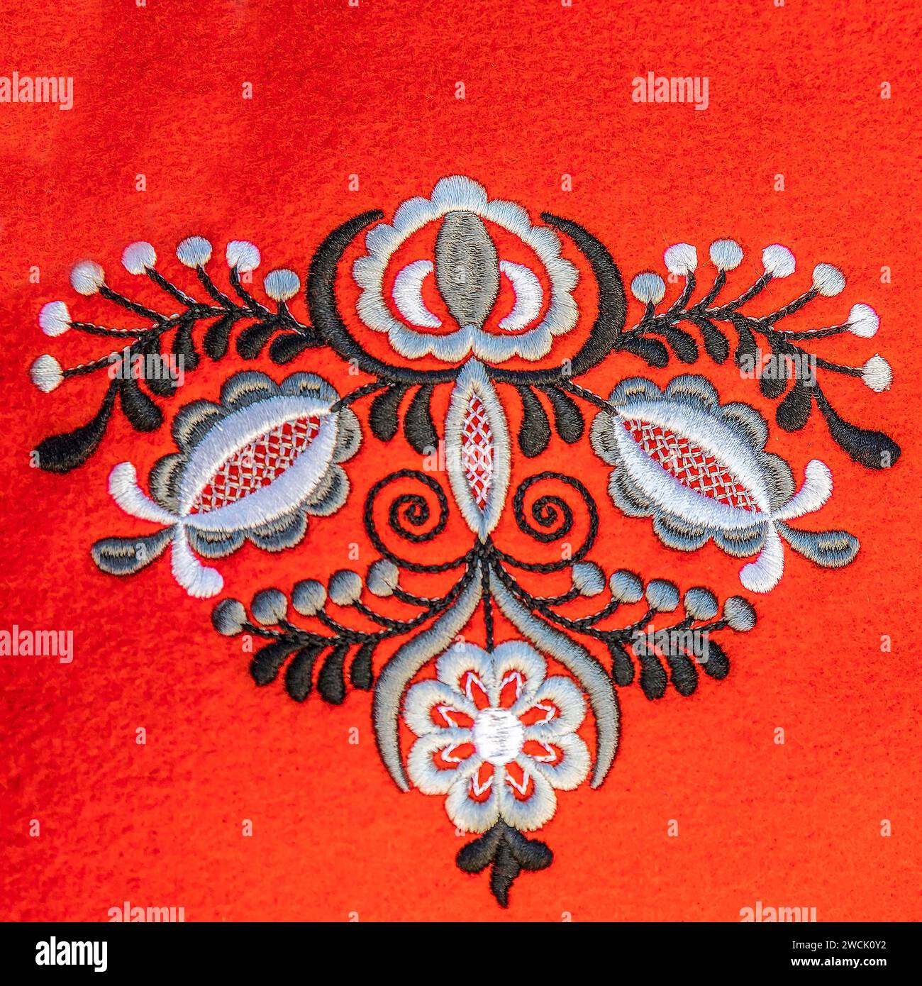 Traditional hungarian folk embroidery hi-res stock photography and ...