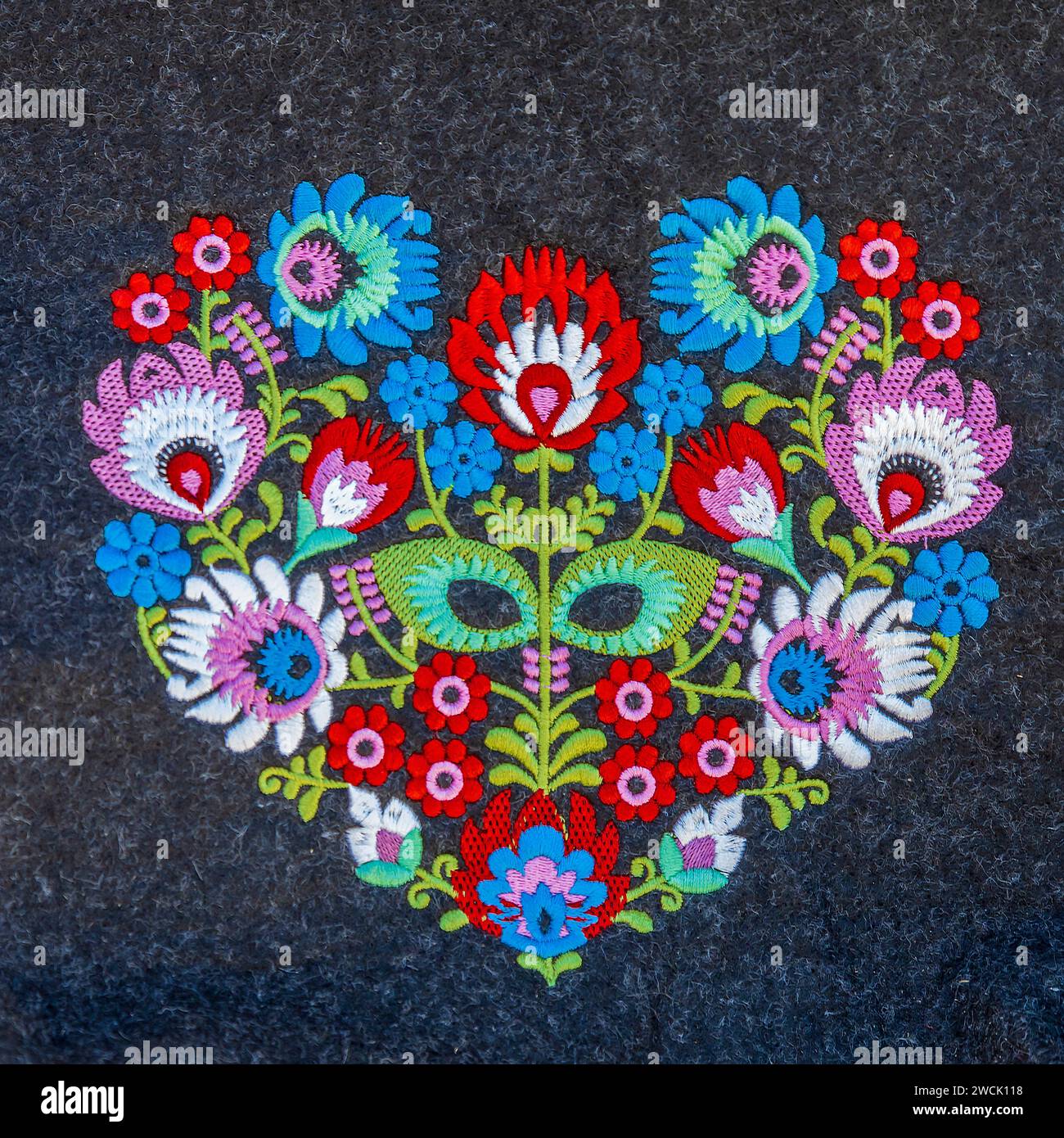 CORUND, ROMANIA - -JULY 11, 2020: Background with detail of traditional ...