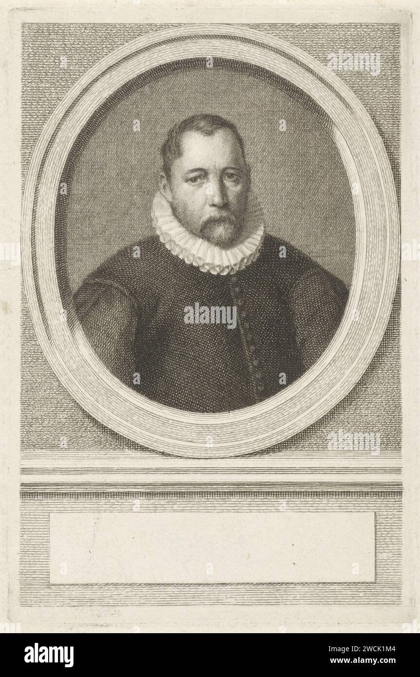 Portrait of Pieter Janszoon Kies, Jacob Houbraken, After Cornelis Ketel, 1749 - 1780 print ...