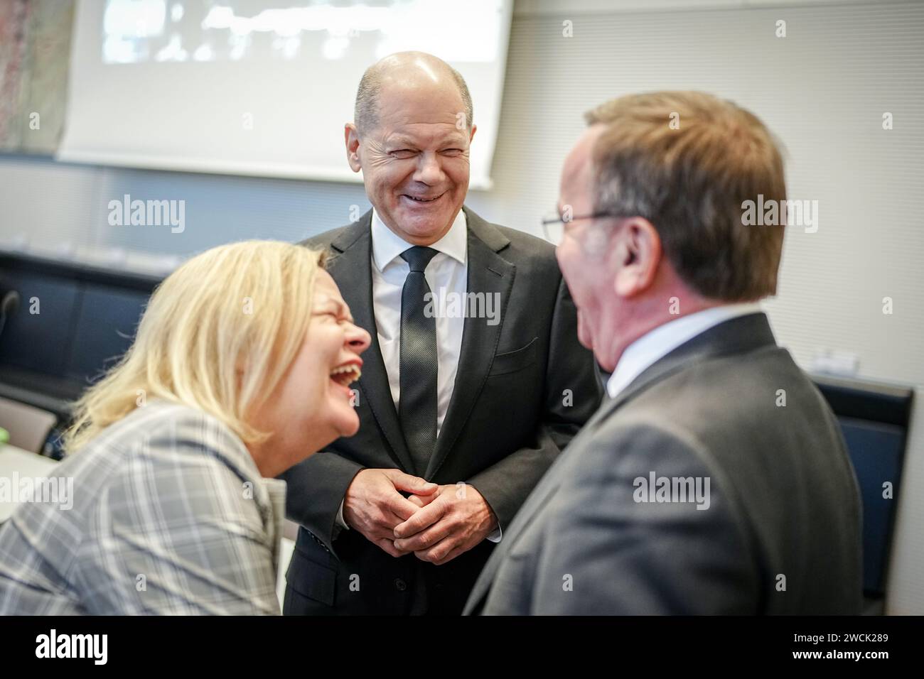 Berlin, Germany. 16th Jan, 2024. Federal Chancellor Olaf Scholz (SPD, M ...