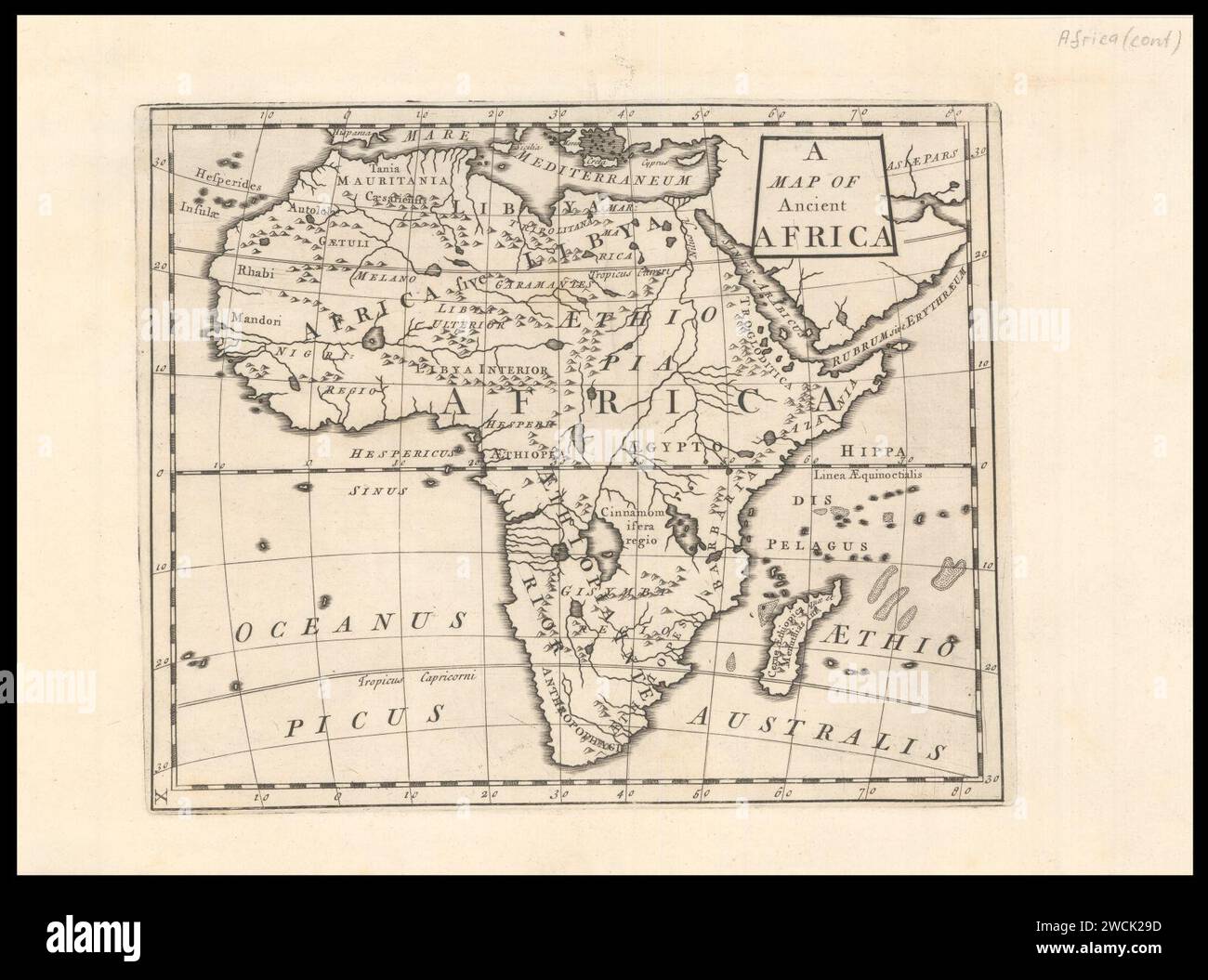 Map of ancient africa hi-res stock photography and images - Alamy