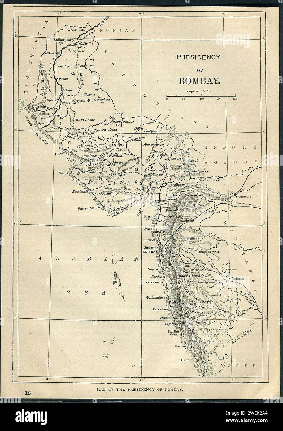 Bombay map historical hi-res stock photography and images - Alamy