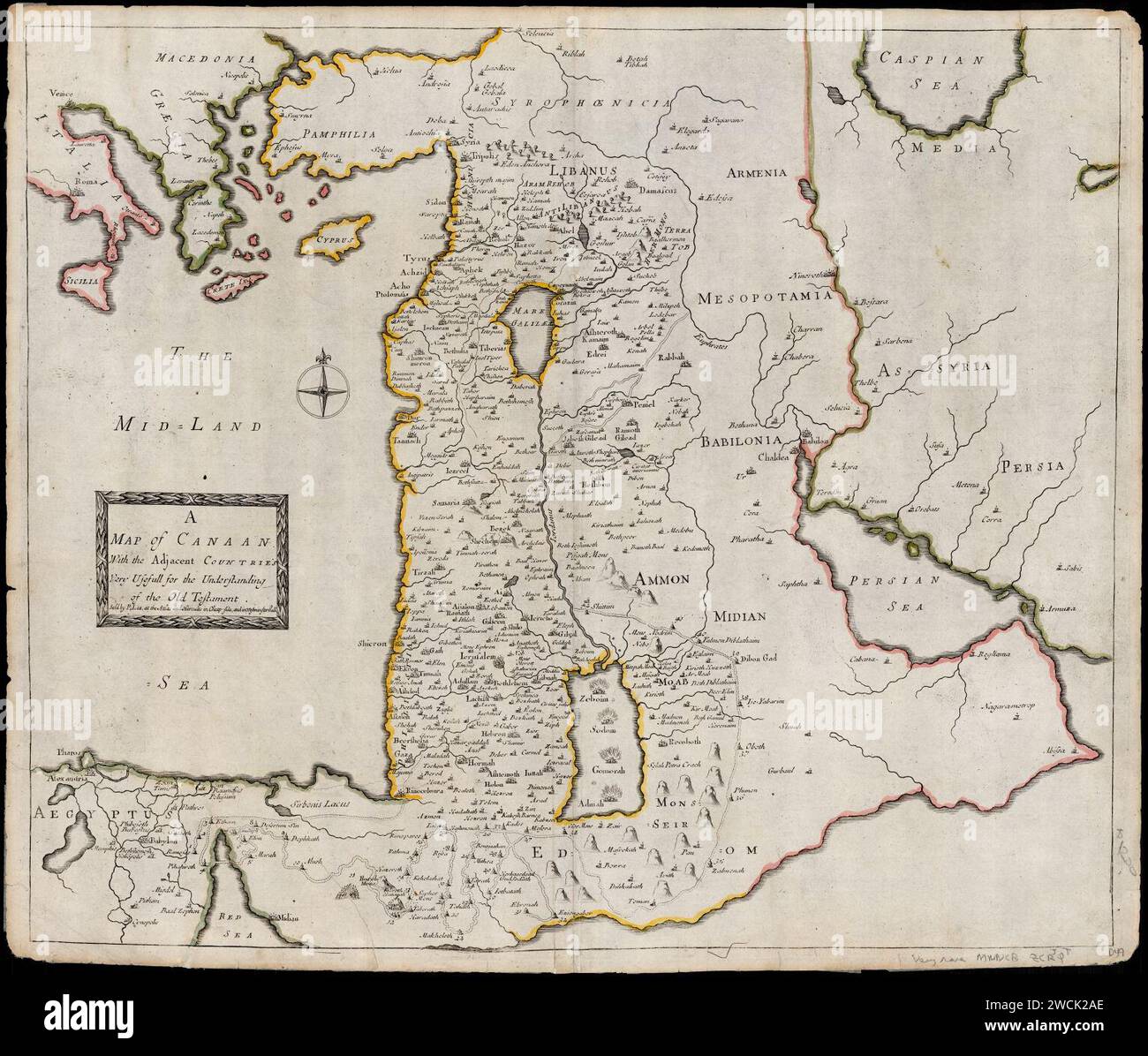 Map of canaan hi-res stock photography and images - Alamy