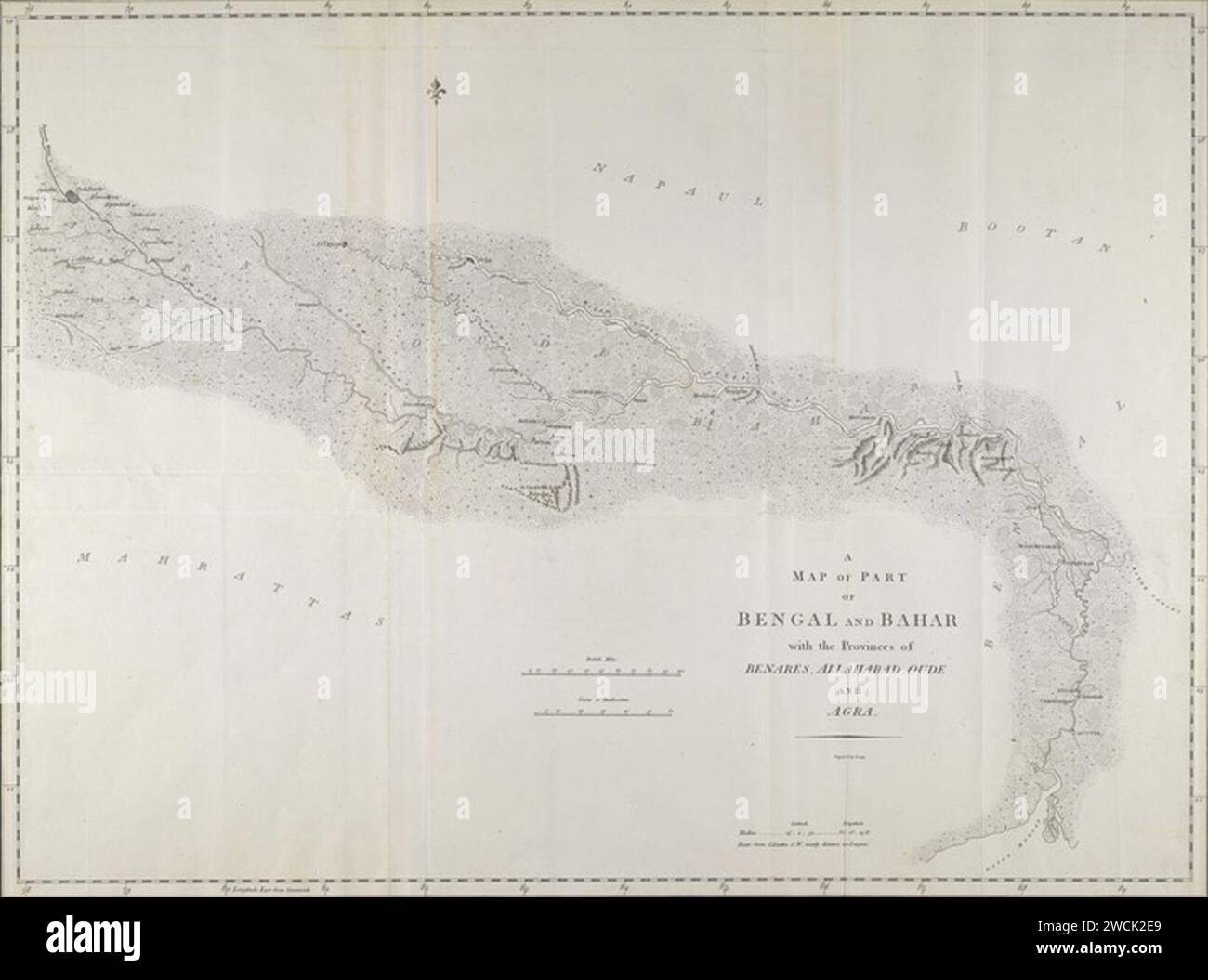 Benares map hi-res stock photography and images - Alamy