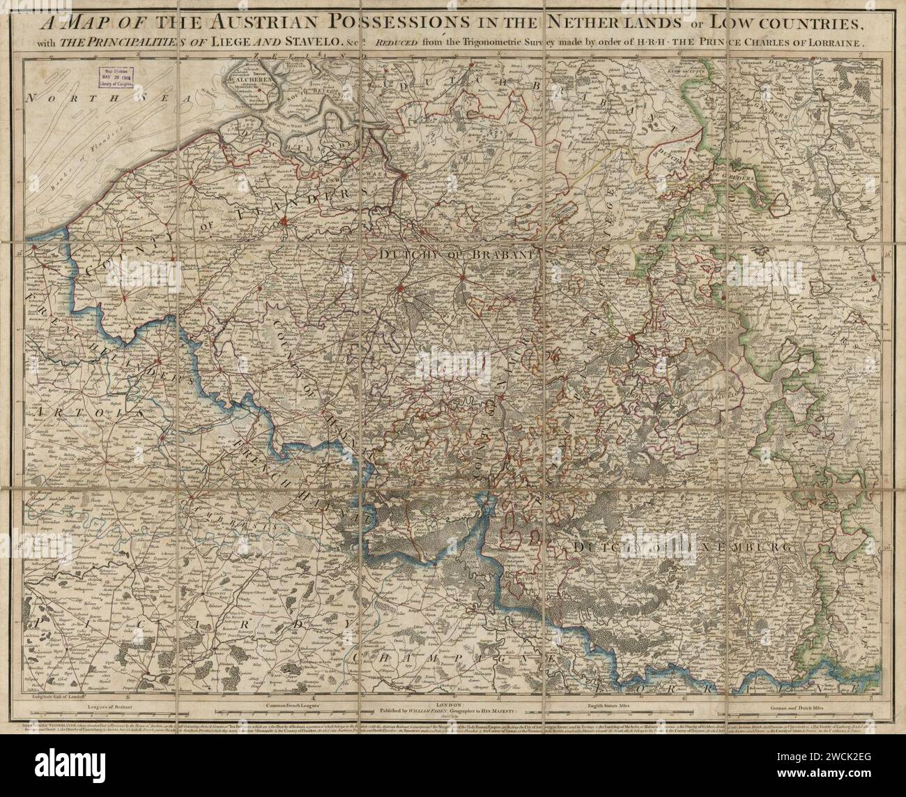 A map of the Austrian possessions in the Netherlands or Low Countries ...