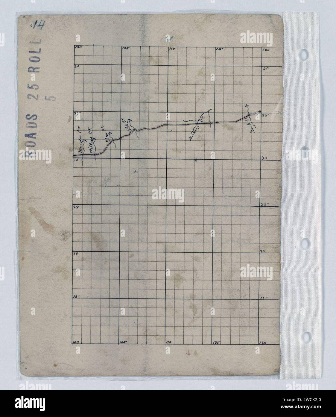 A Map of the Road Surveys and marked out, from the Western frontier of ...