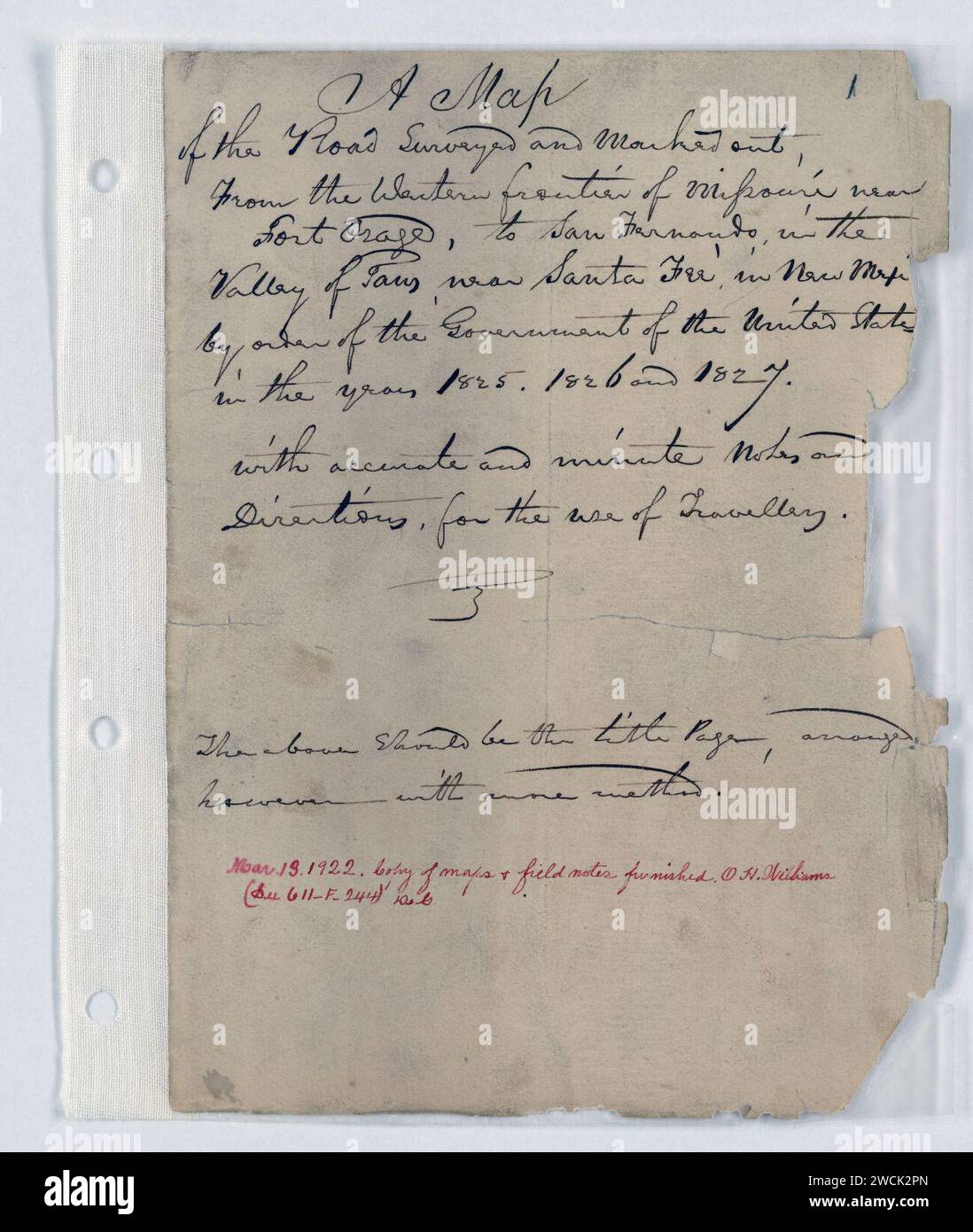 A Map of the Road Surveys and marked out, from the Western frontier of ...