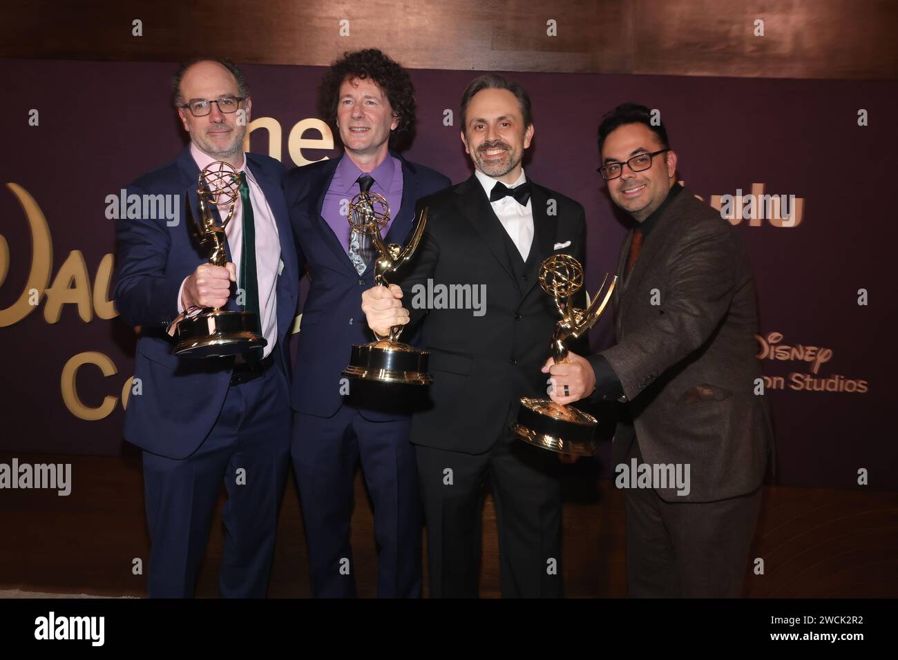 Los Angeles, Ca. 15th Jan, 2024. Matt Selman, Rob Oliver, Carlton ...