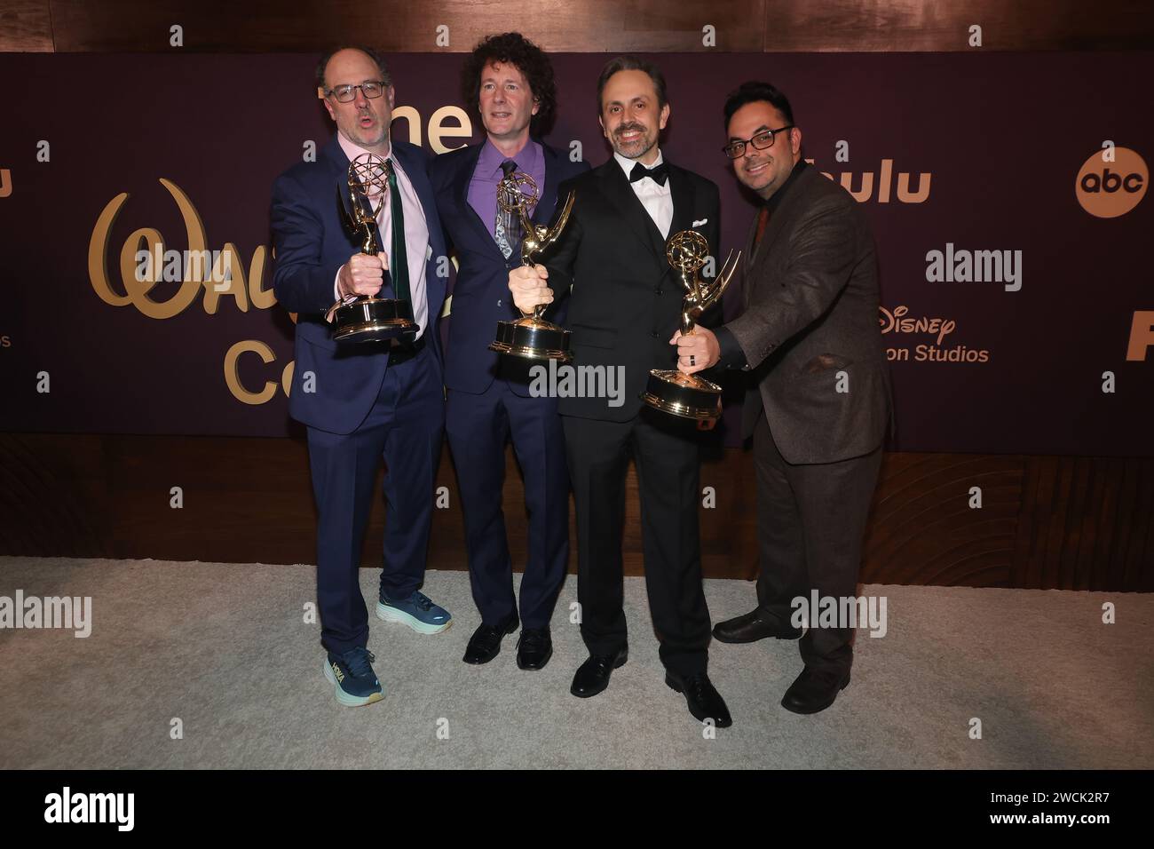 Los Angeles, Ca. 15th Jan, 2024. Matt Selman, Rob Oliver, Carlton ...