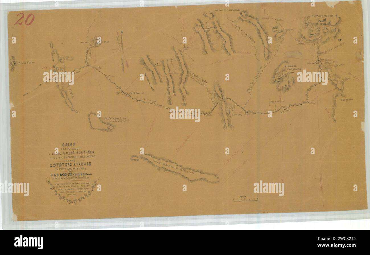 A Map of the Scout of Lieutenant Colonel Miles's Southern Column ...