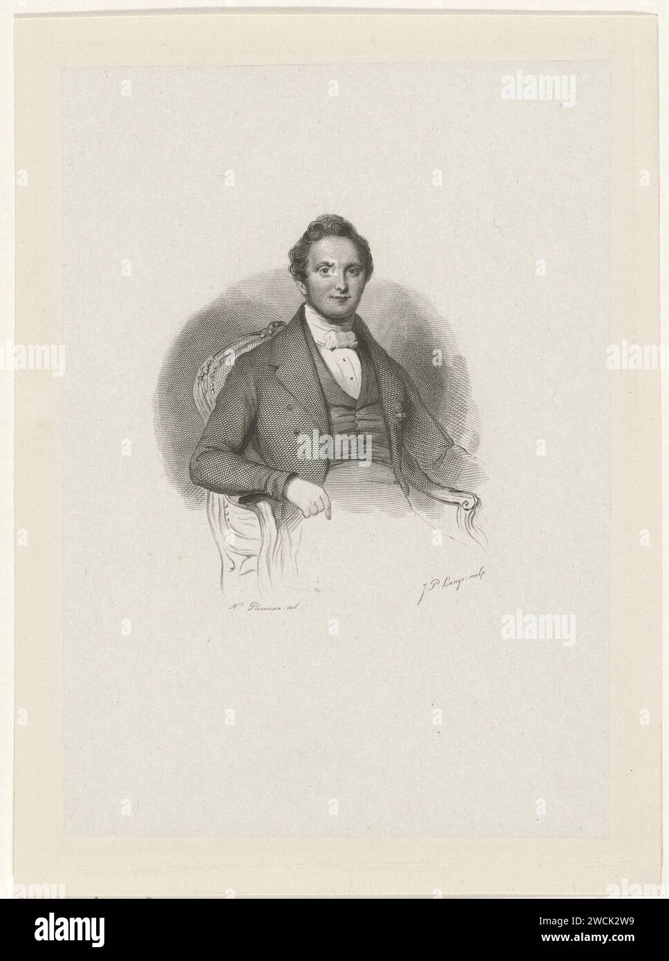 Portrait of Jan Pieter Heije, Johannes Philippus Lange, After Nicolaas ...