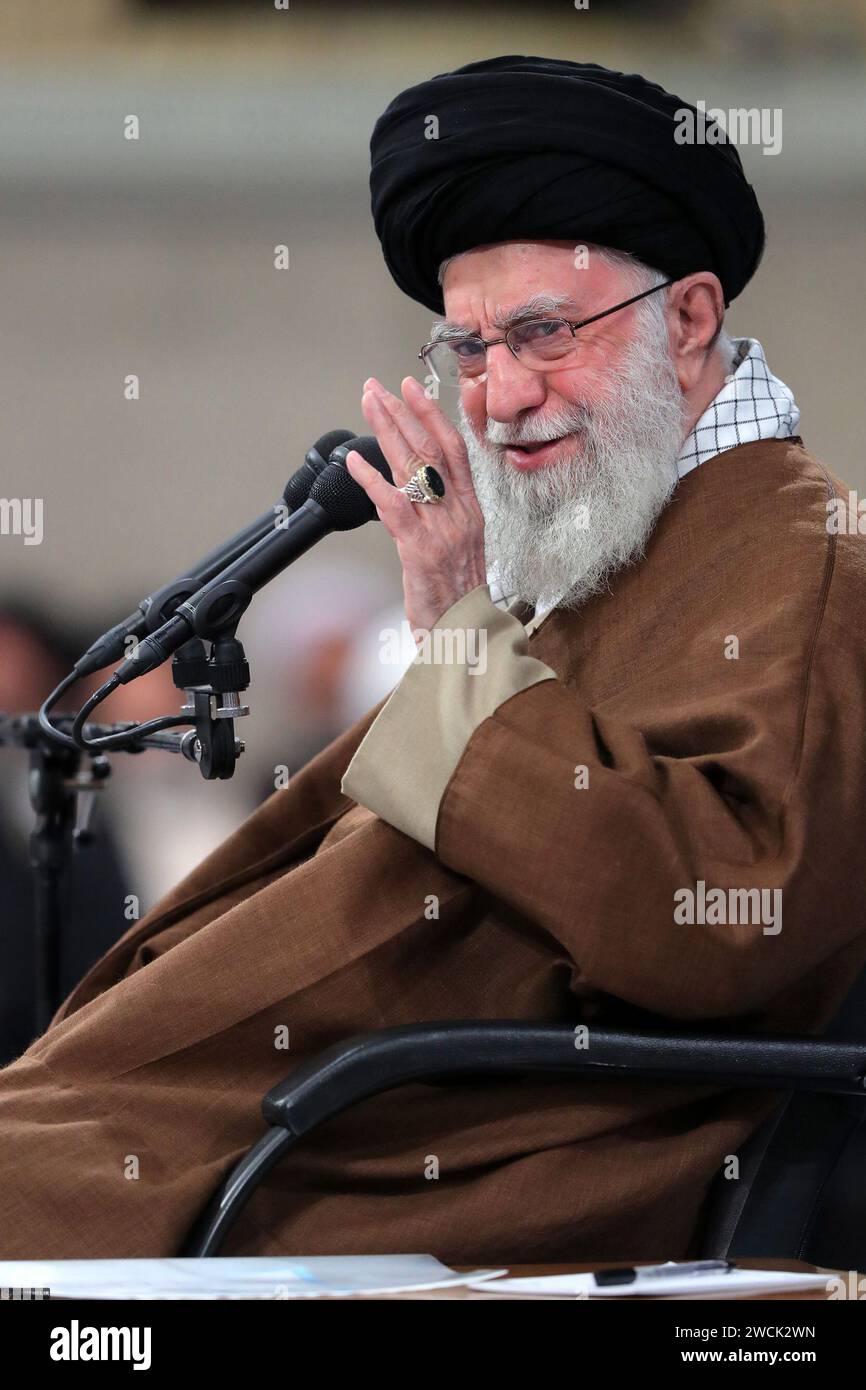 Tehran, Iran. 16th Jan, 2024. Iranian Supreme Leader Ayatollah ALI ...