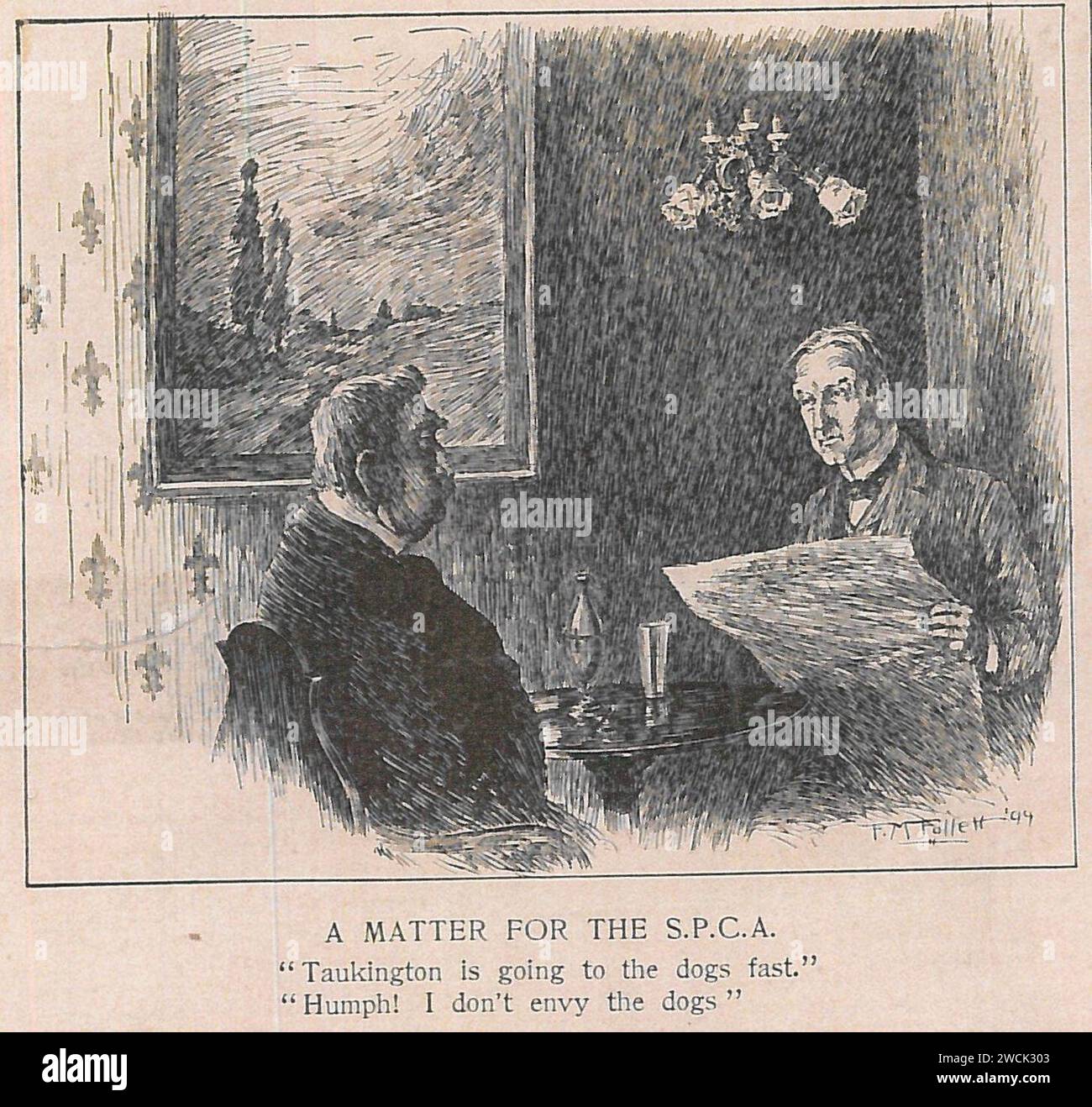 A Matter for the SPCA (Follett cartoon Stock Photo - Alamy