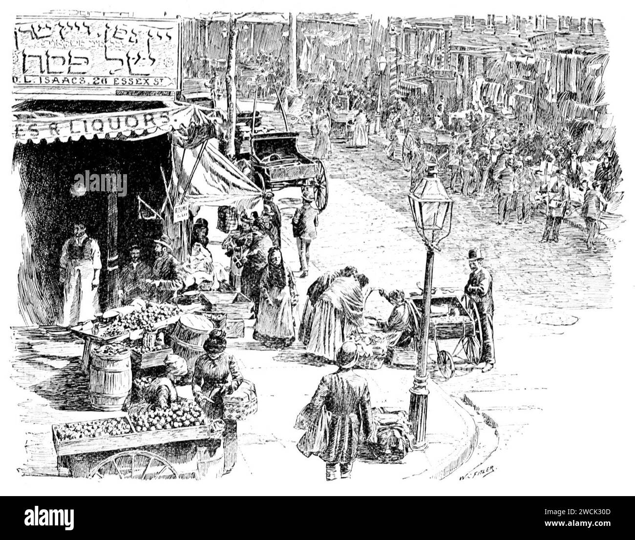 A market scene Black and White Stock Photos & Images - Alamy