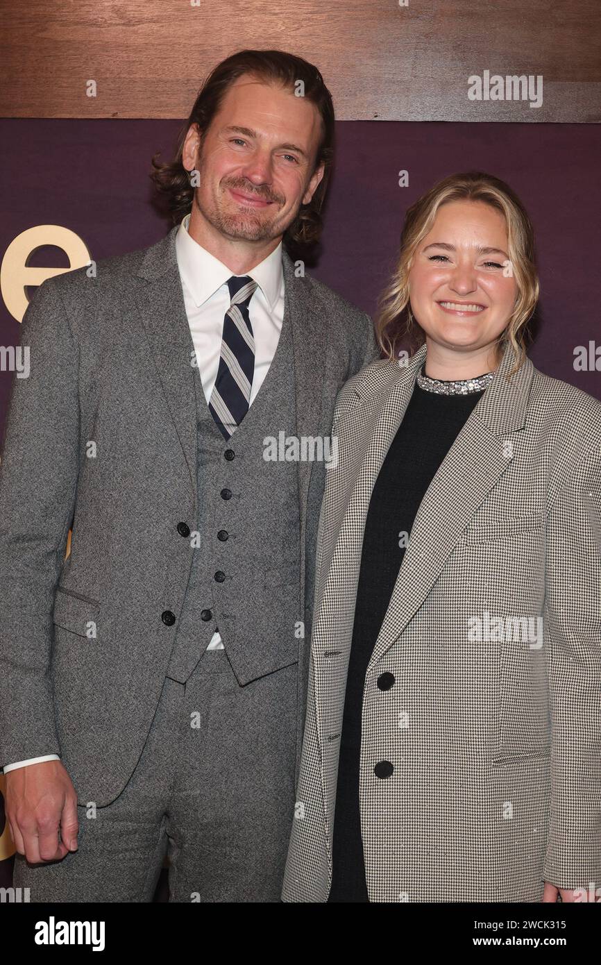 Los Angeles, Ca. 15th Jan, 2024. Josh Pence and AJ Michalka at The Walt ...