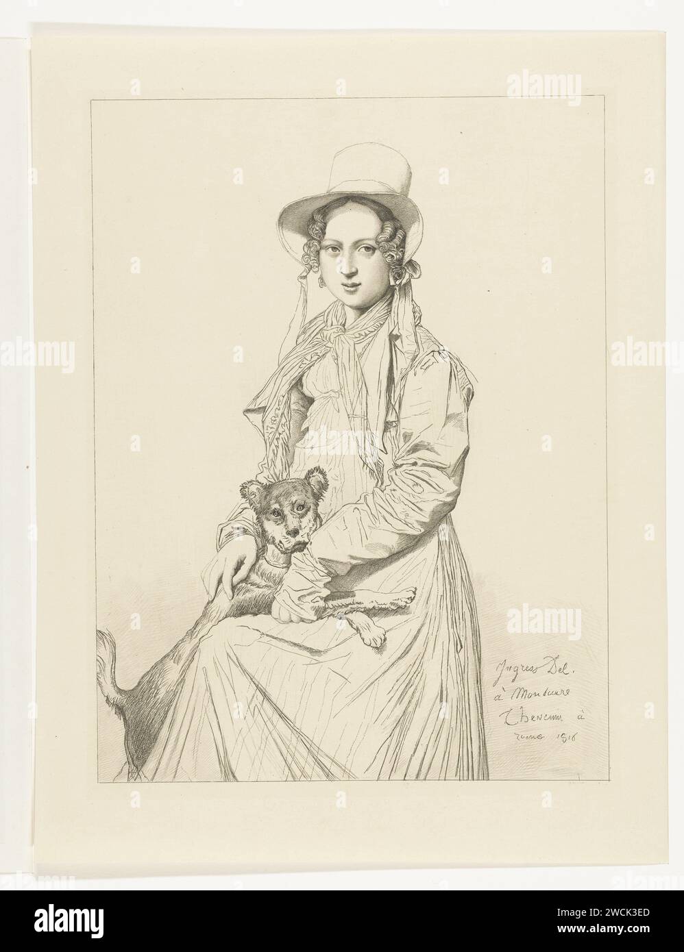 Portret van Henriette Ursula Claire Taurel, Edouard Taurel, after Jean ...