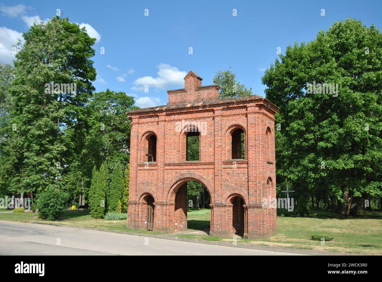 Bricks gates of the selji park hi-res stock photography and images - Alamy