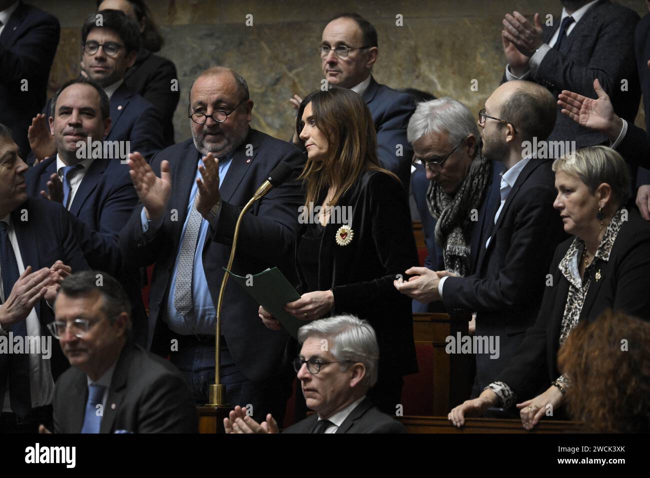 French MP for 'MoDem et Independants' Sandrine Josso during a session ...