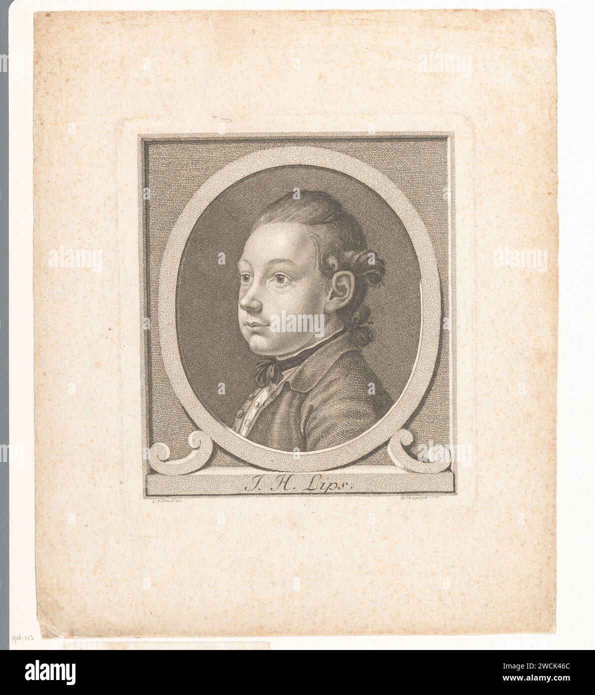 Portrait van Johann Heinrich Lips, Johann Heinrich Lips, after G.F ...