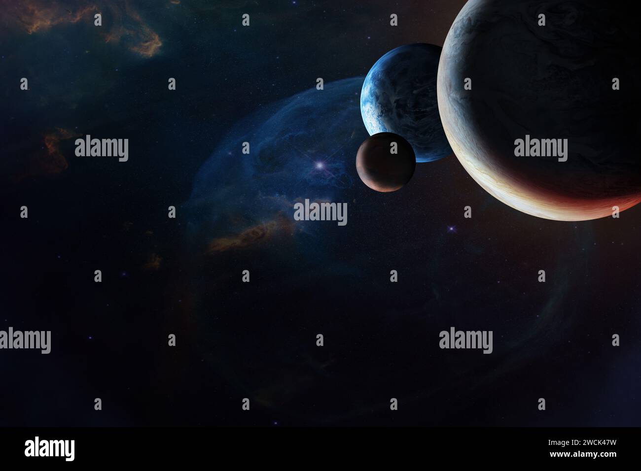 Nasa Planet Deep Solar System Planets. Deep Space Image, Science