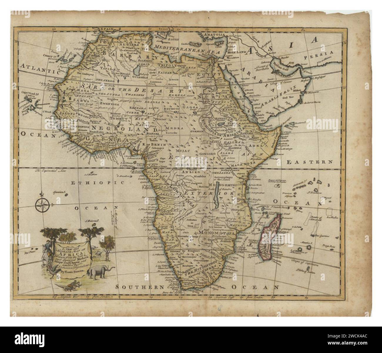 A New and Accurate Map of Africa. Drawn from the best & most approved ...