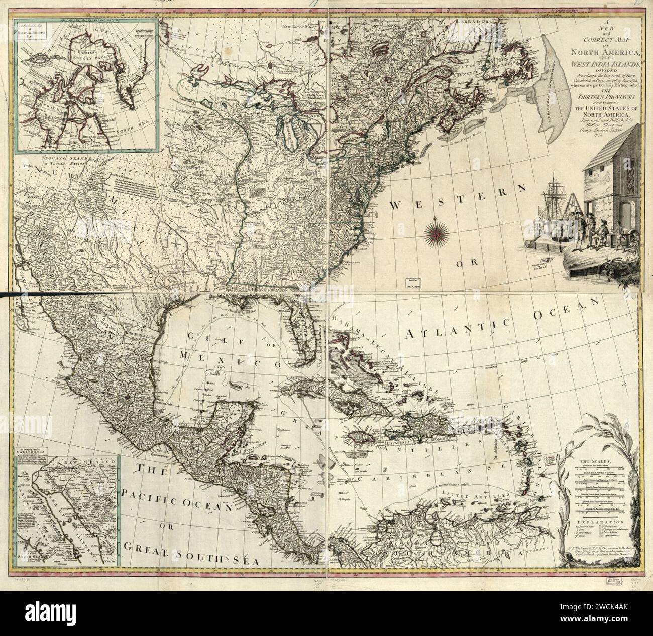 Treaty of paris 1783 map hi-res stock photography and images - Alamy