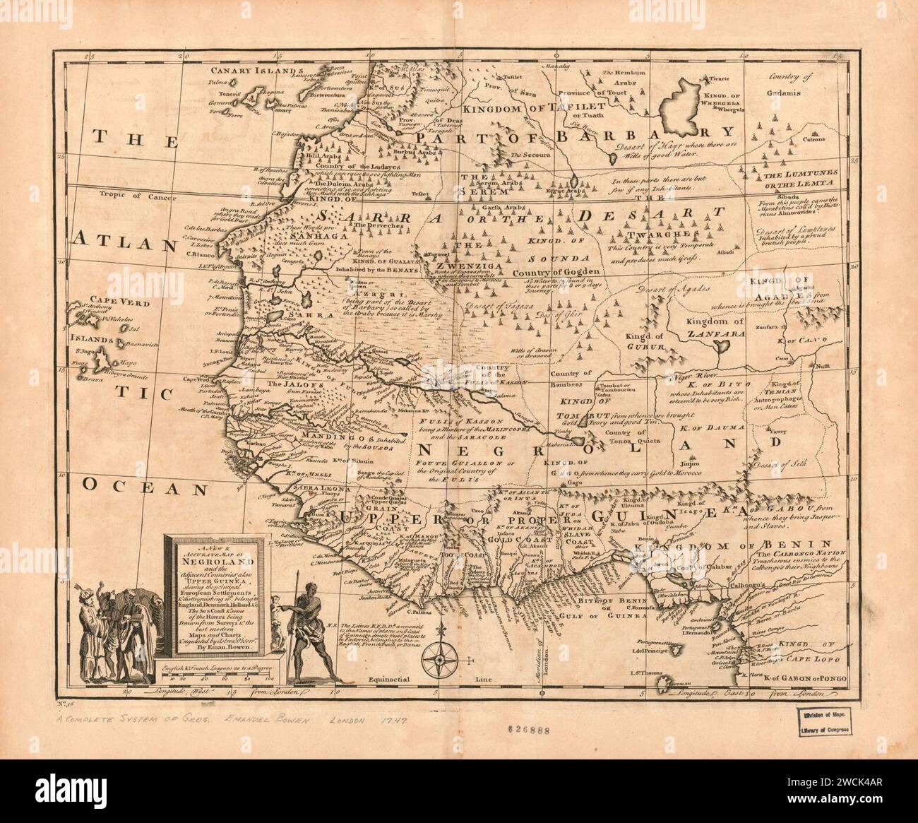 A new & accurate map of Negroland and the adjacent countries - also ...