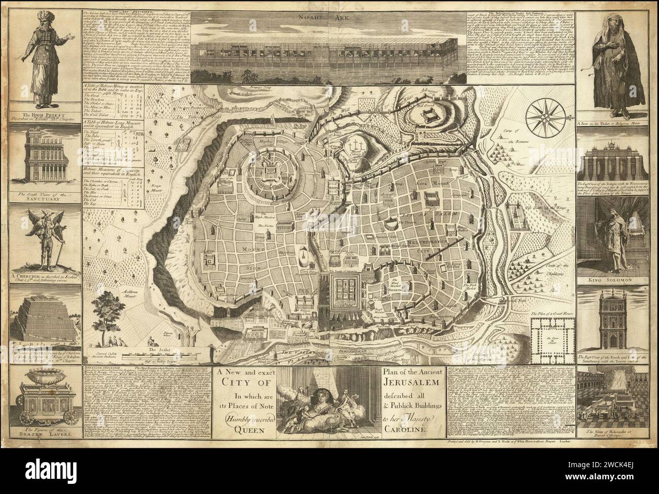 A New and Exact Plan of the Ancient City of Jerusalem In which are ...
