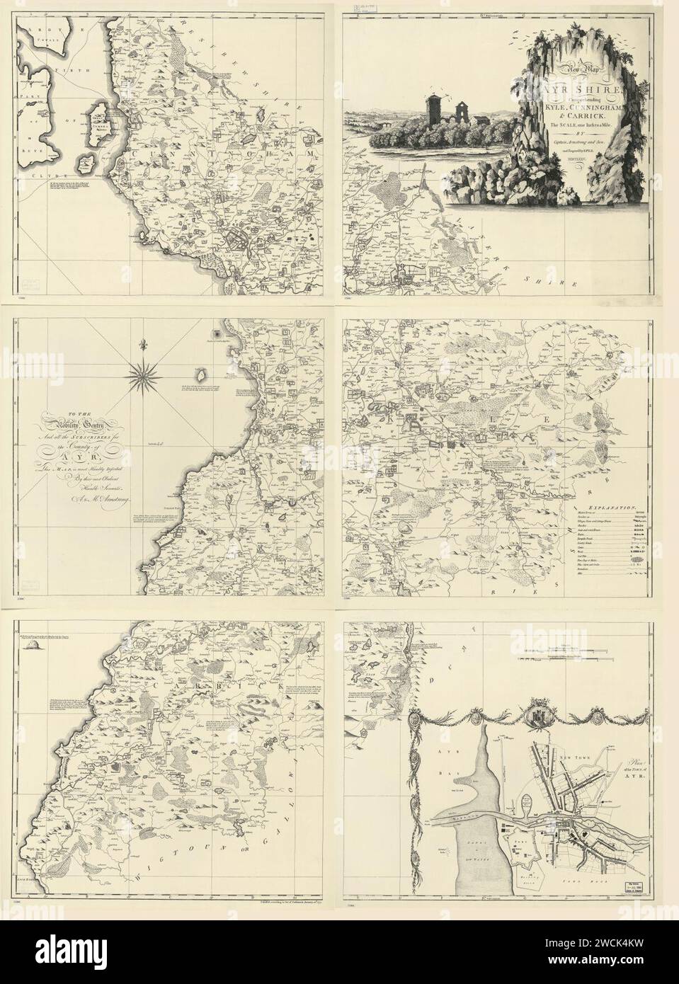 A new map of Ayr Shire comprehending Kyle, Cunningham & Carrick - the ...