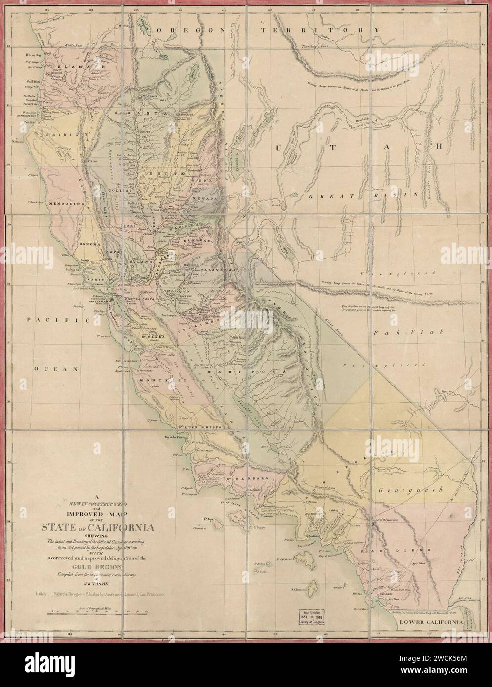 A newly constructed and improved map of the State of California ...