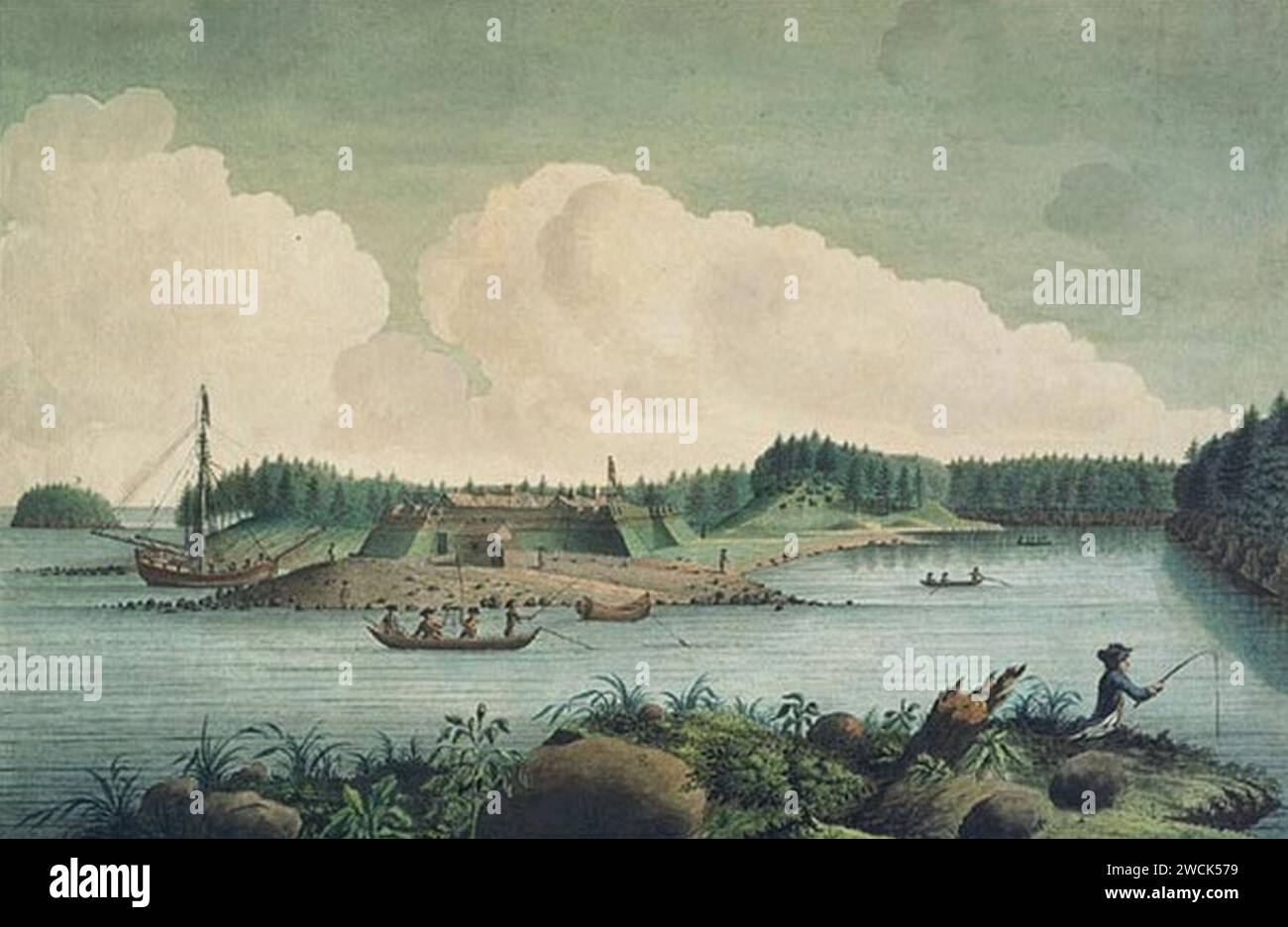 A North View of Fort Frederick built by order of Hon. Col. Robert ...