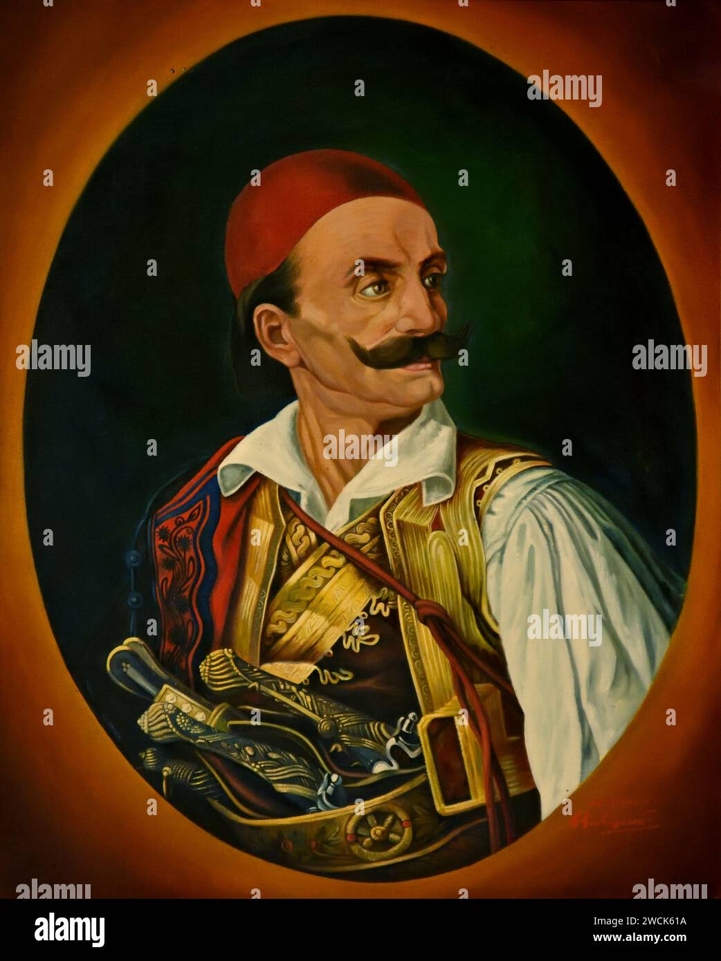 KITSOS TZAVELLAS Hero of the Greek War of Independence, Prime Minister ...