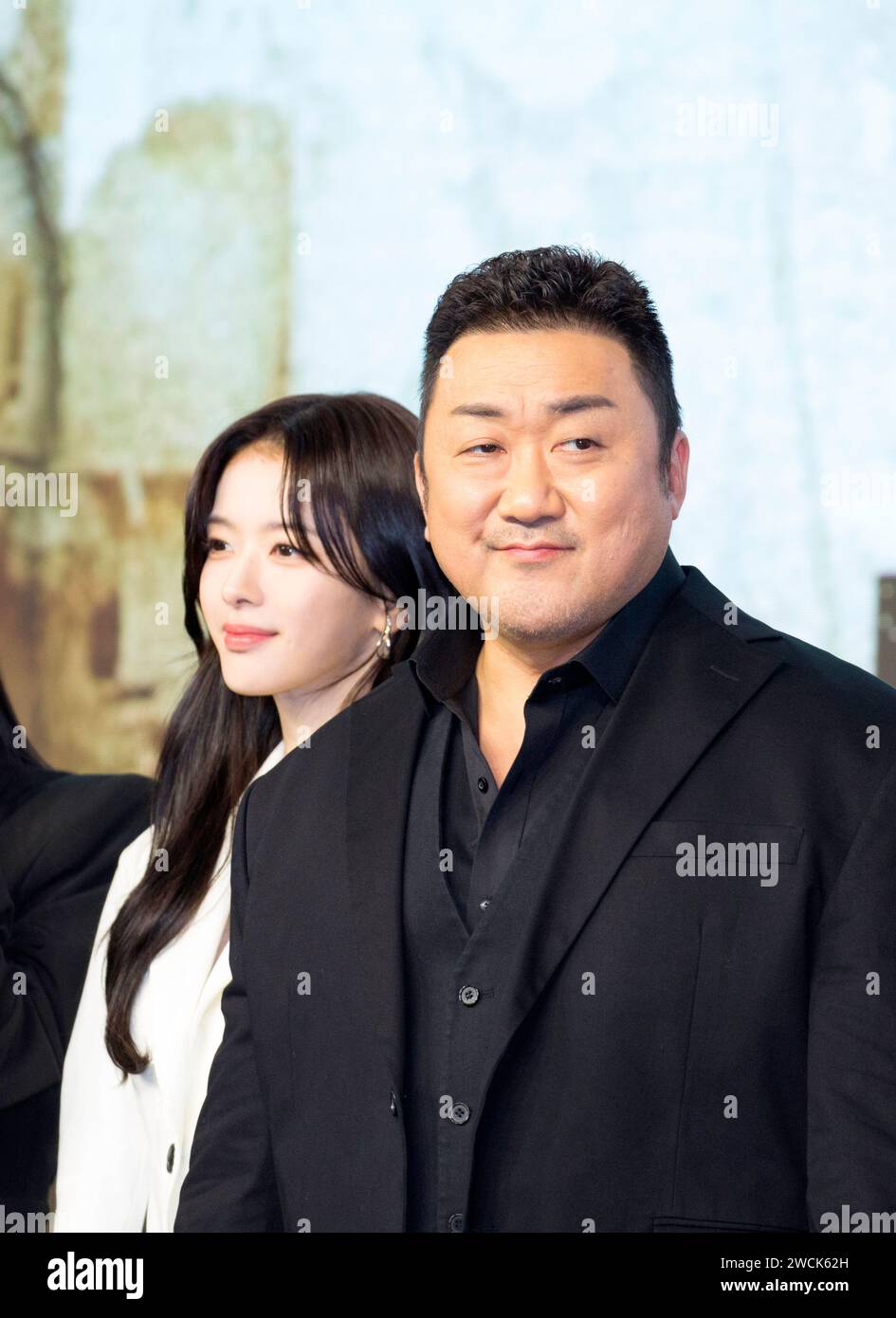Roh Jeong-Ui and Ma Dong-Seok, Jan 16, 2024 : (L-R) Actors Roh Jeong-Ui ...