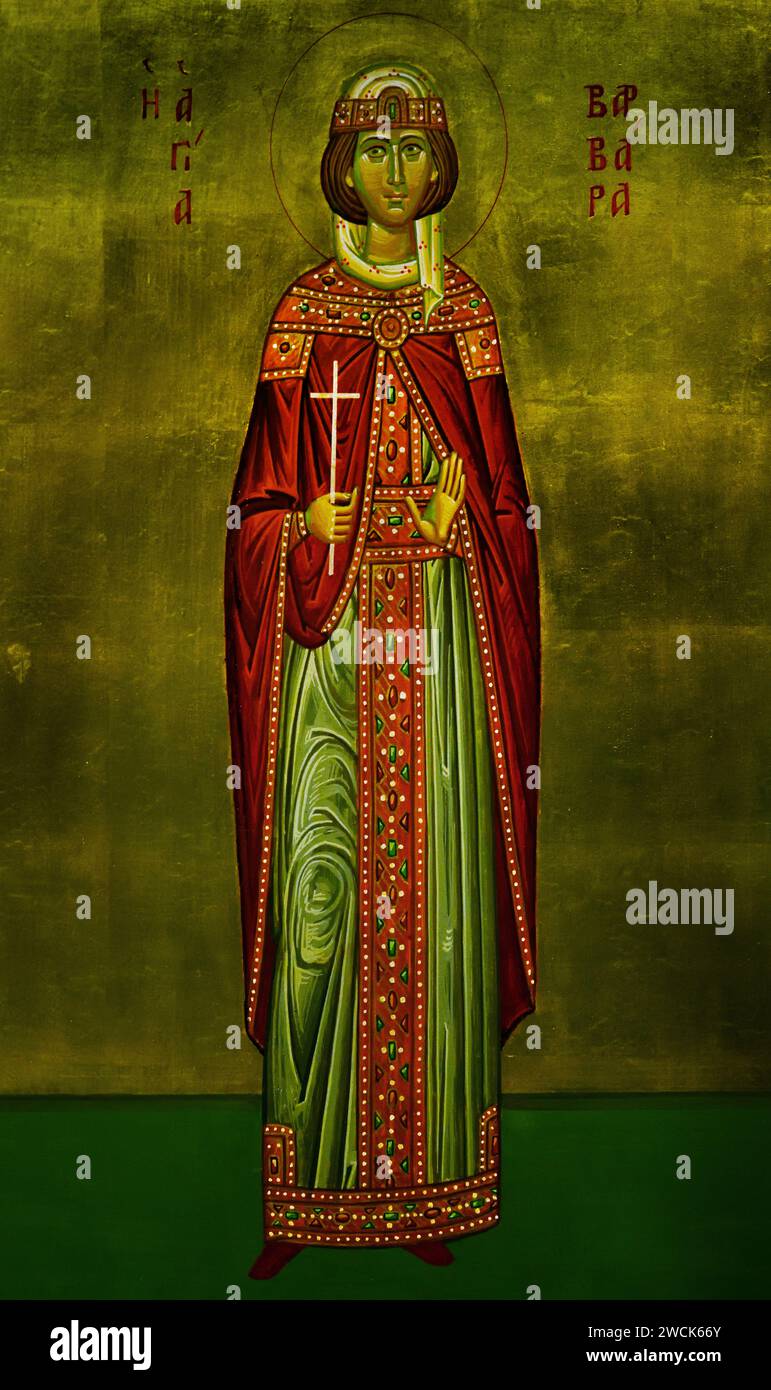 Saint Barbara in 1828 established as the patron saint of the Artillery ...