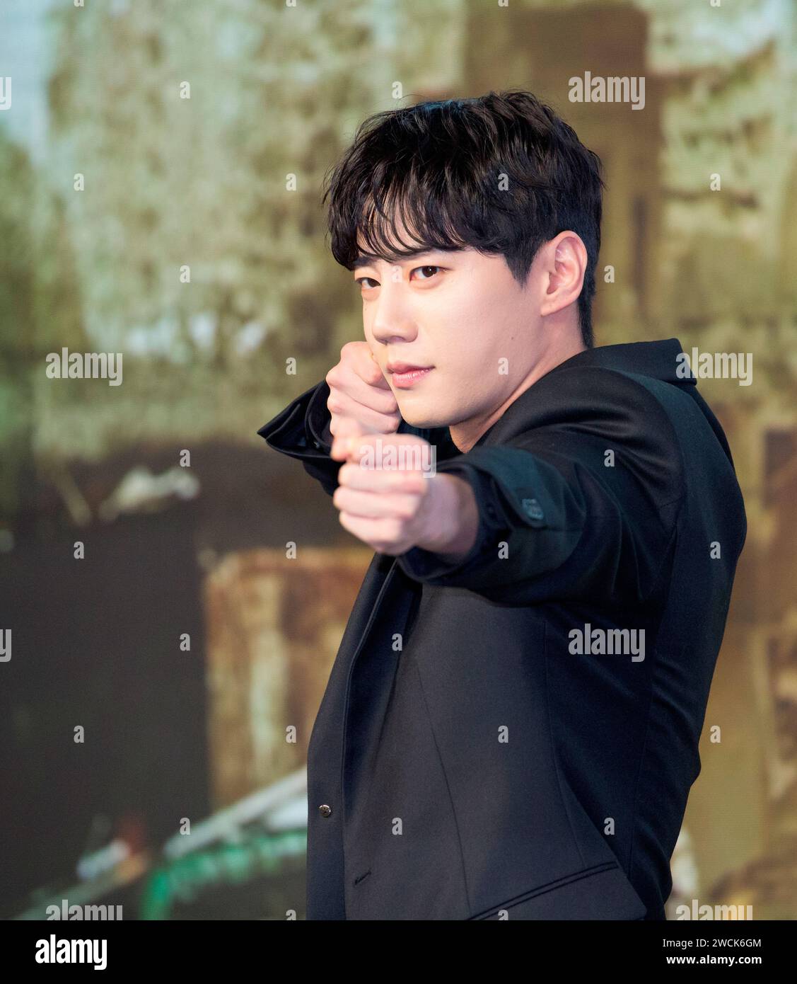 Lee Jun-Young, Jan 16, 2024 : Actor Lee Jun-Young poses at a press ...