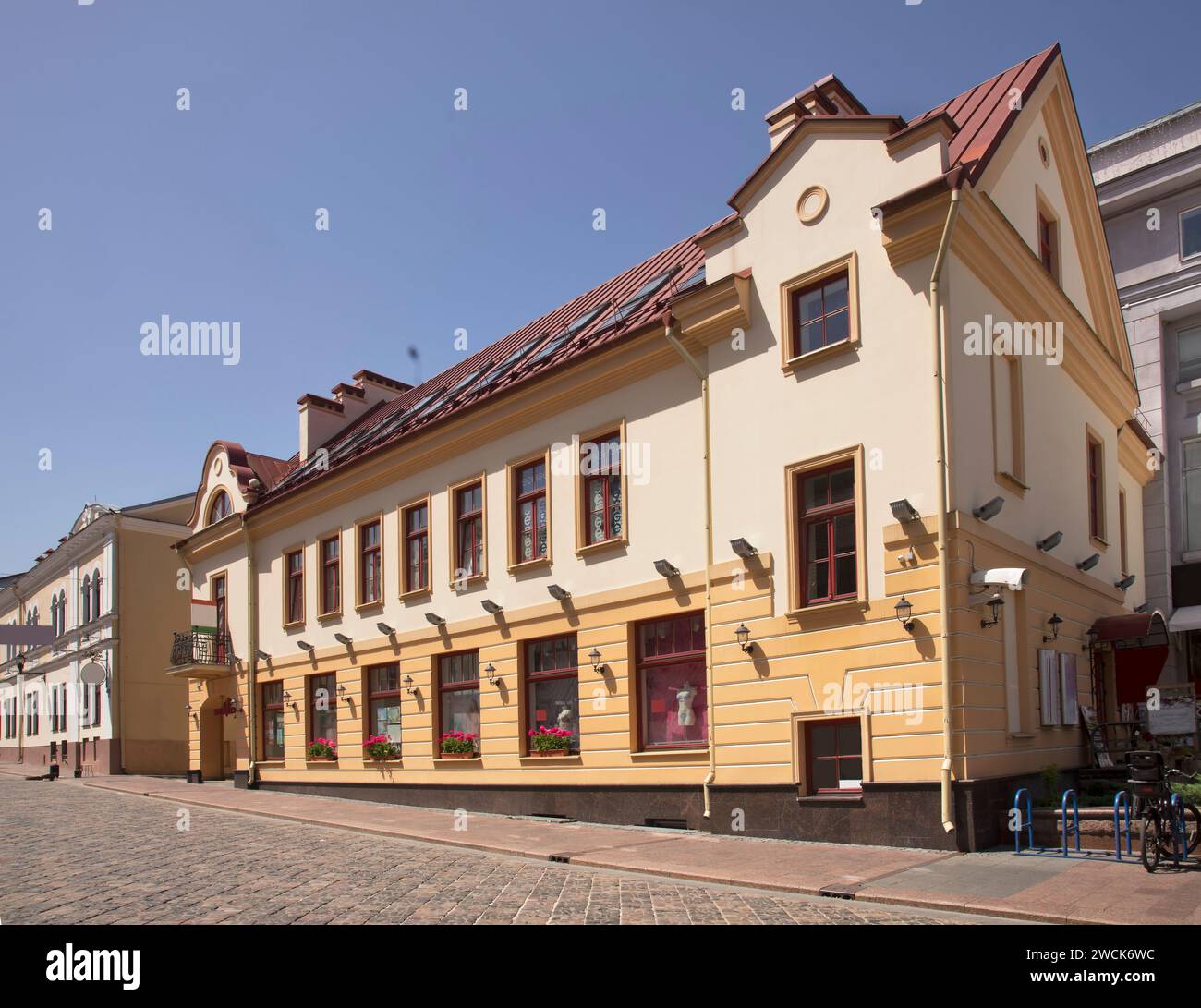 Soviet street in Grodno. Belarus Stock Photo - Alamy