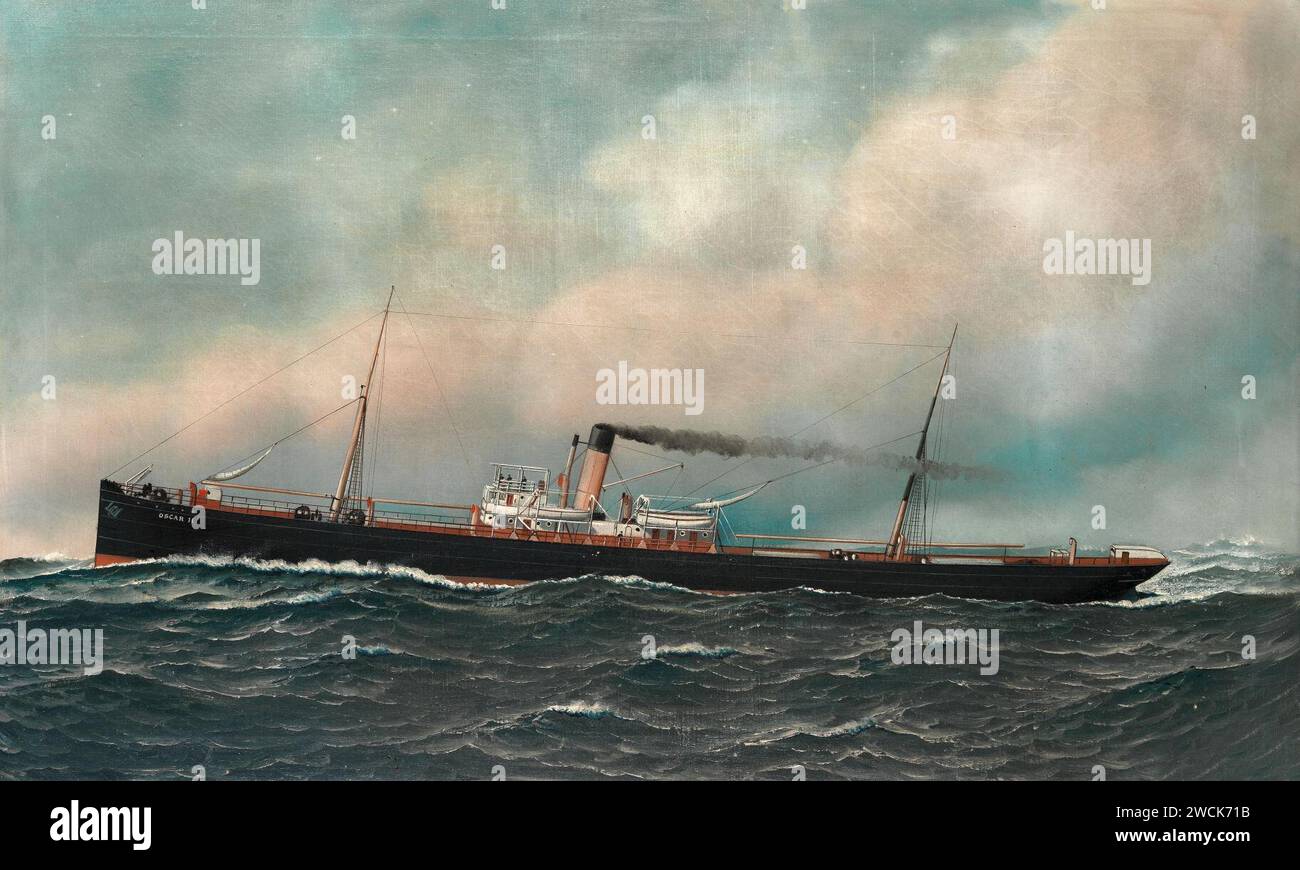 A portrait of Oscar II also known as The Peace Ship Stock Photo - Alamy