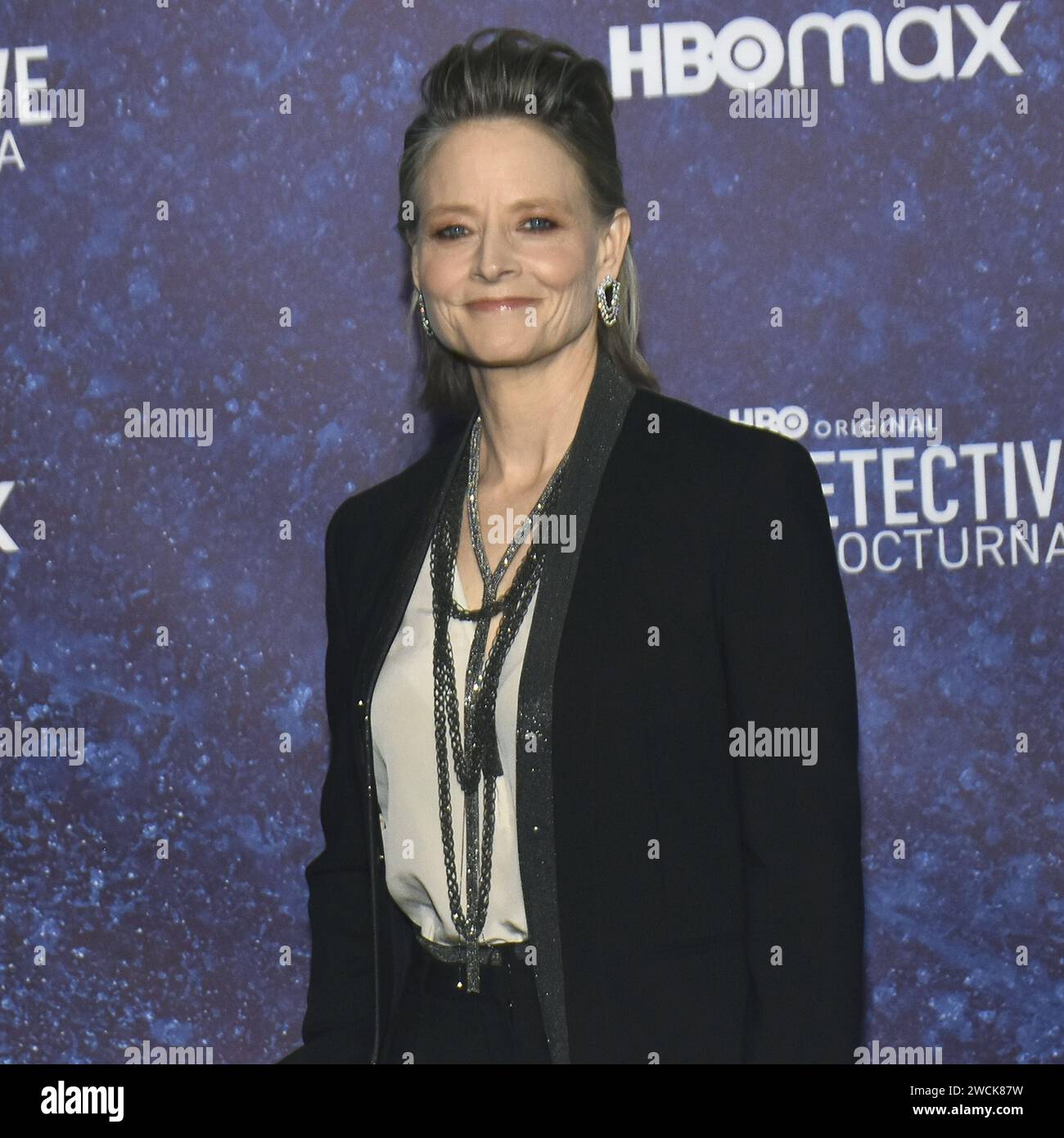 Blue carpet for the Tv series premiere by HBO 'True Detective: Night ...