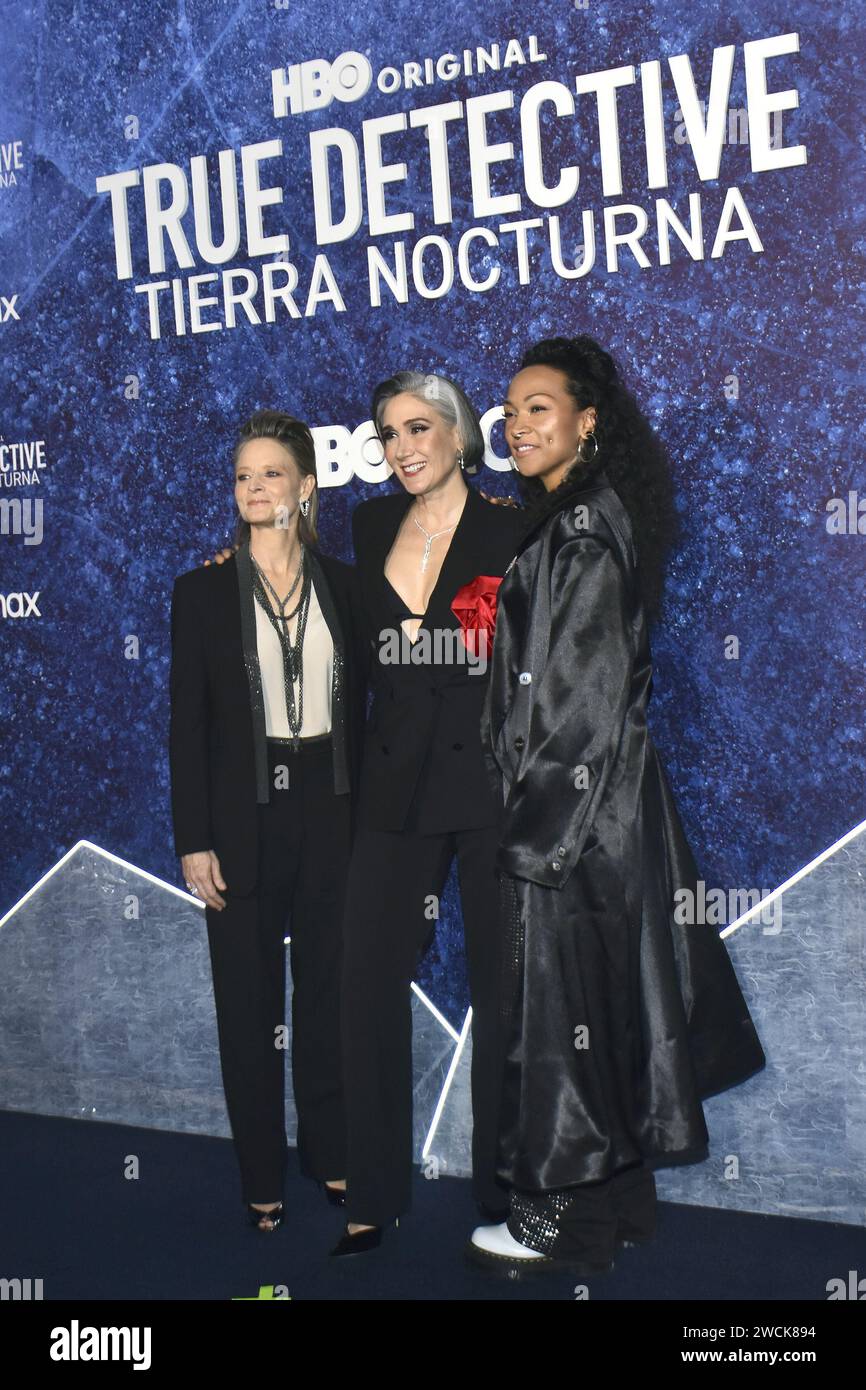 Blue carpet for the Tv series premiere by HBO 'True Detective: Night ...