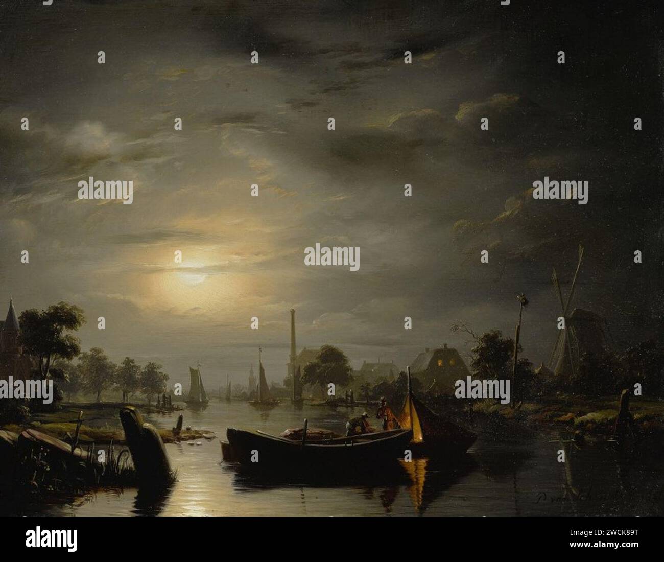 Silver moonlight hi-res stock photography and images - Alamy