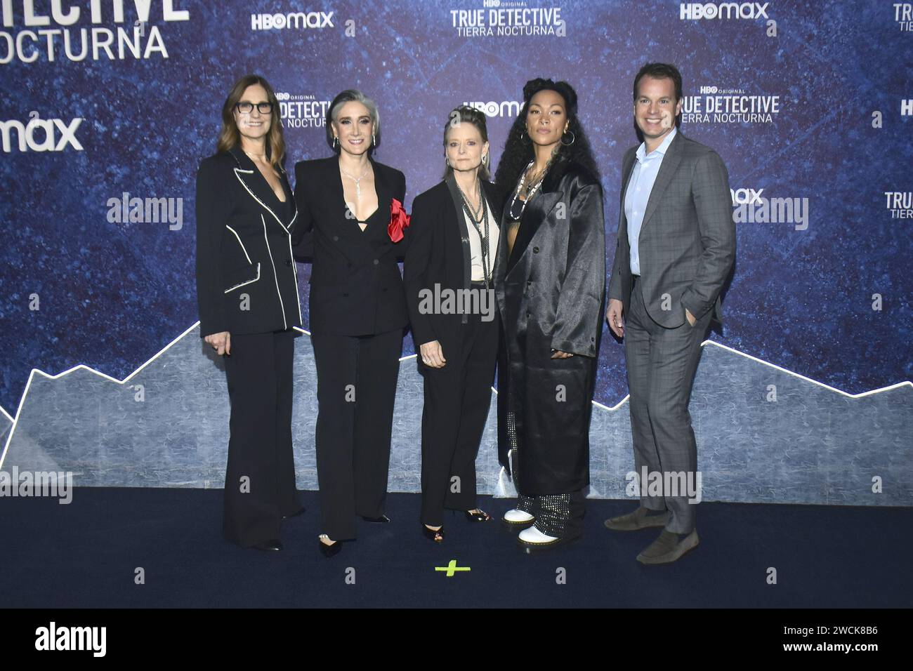 Blue carpet for the Tv series premiere by HBO 'True Detective: Night ...